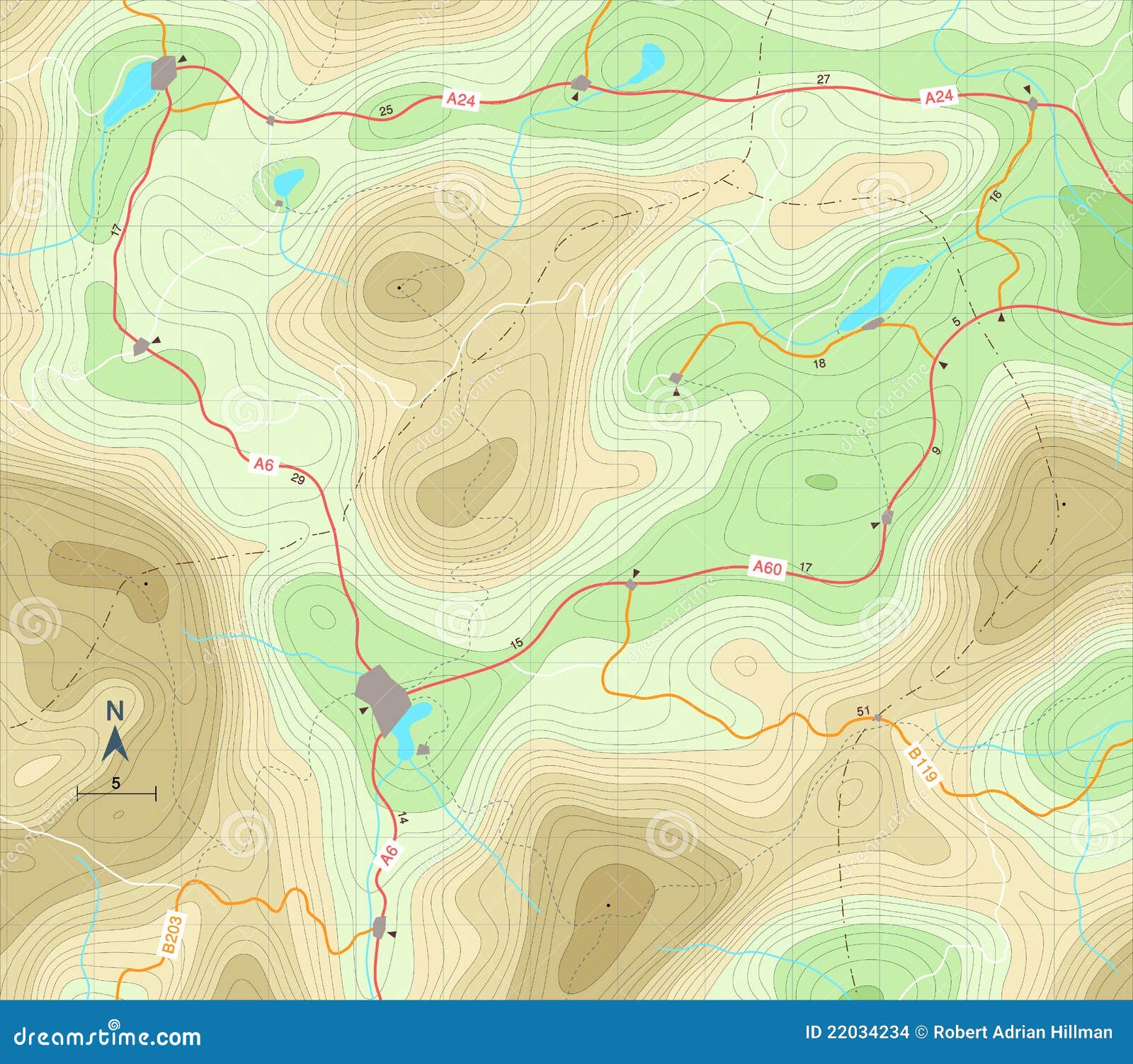 Relief map stock vector. Illustration of relief, graphic - 22034234