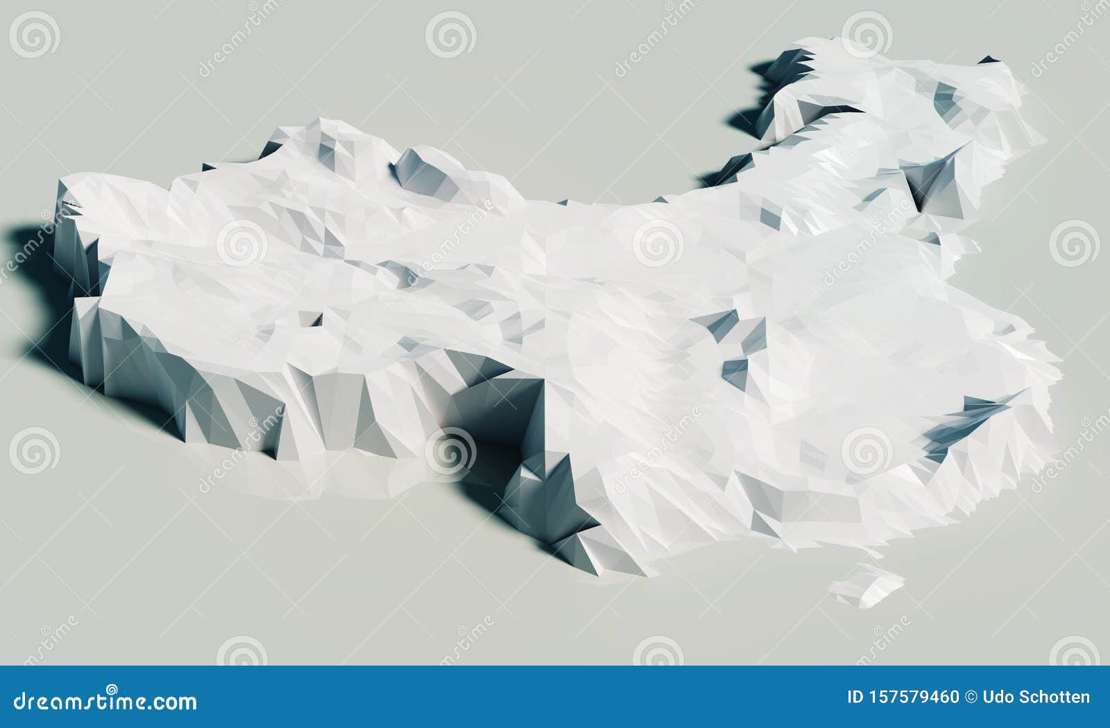 Relief Map With Heights Of Germany Stock Photo | CartoonDealer.com ...