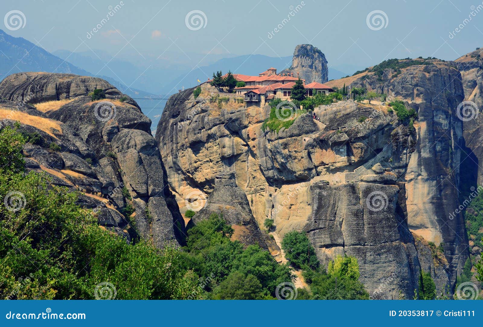 Relief Meteora stock image. Image of celibate, ancient - 20353817