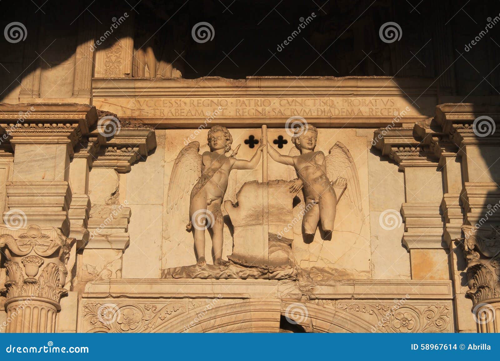 Relief over the church stock photo. Image of marble, culture - 58967614