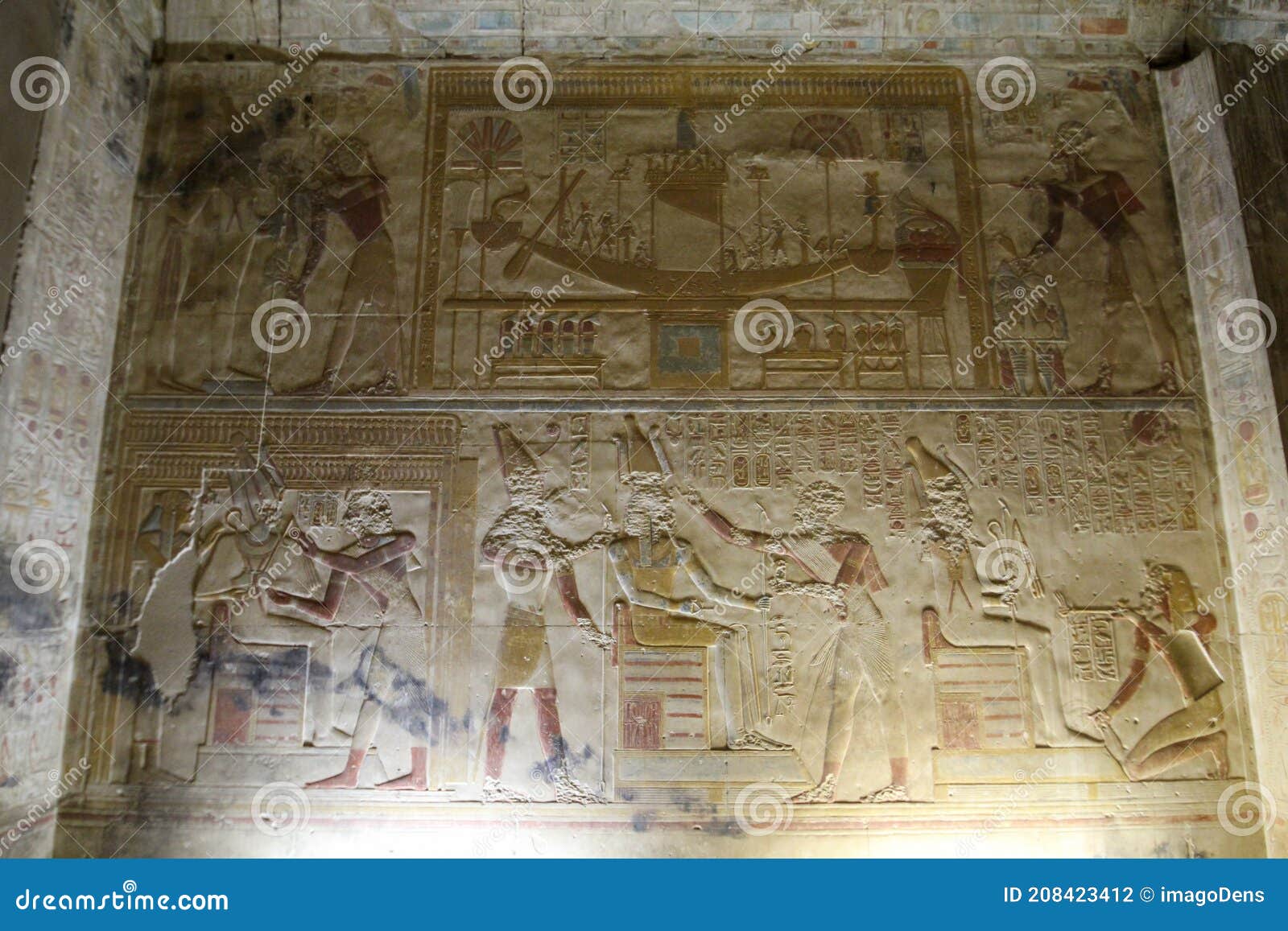 Temple of Sethos I in Abydos Egypt Editorial Photography - Image of ...