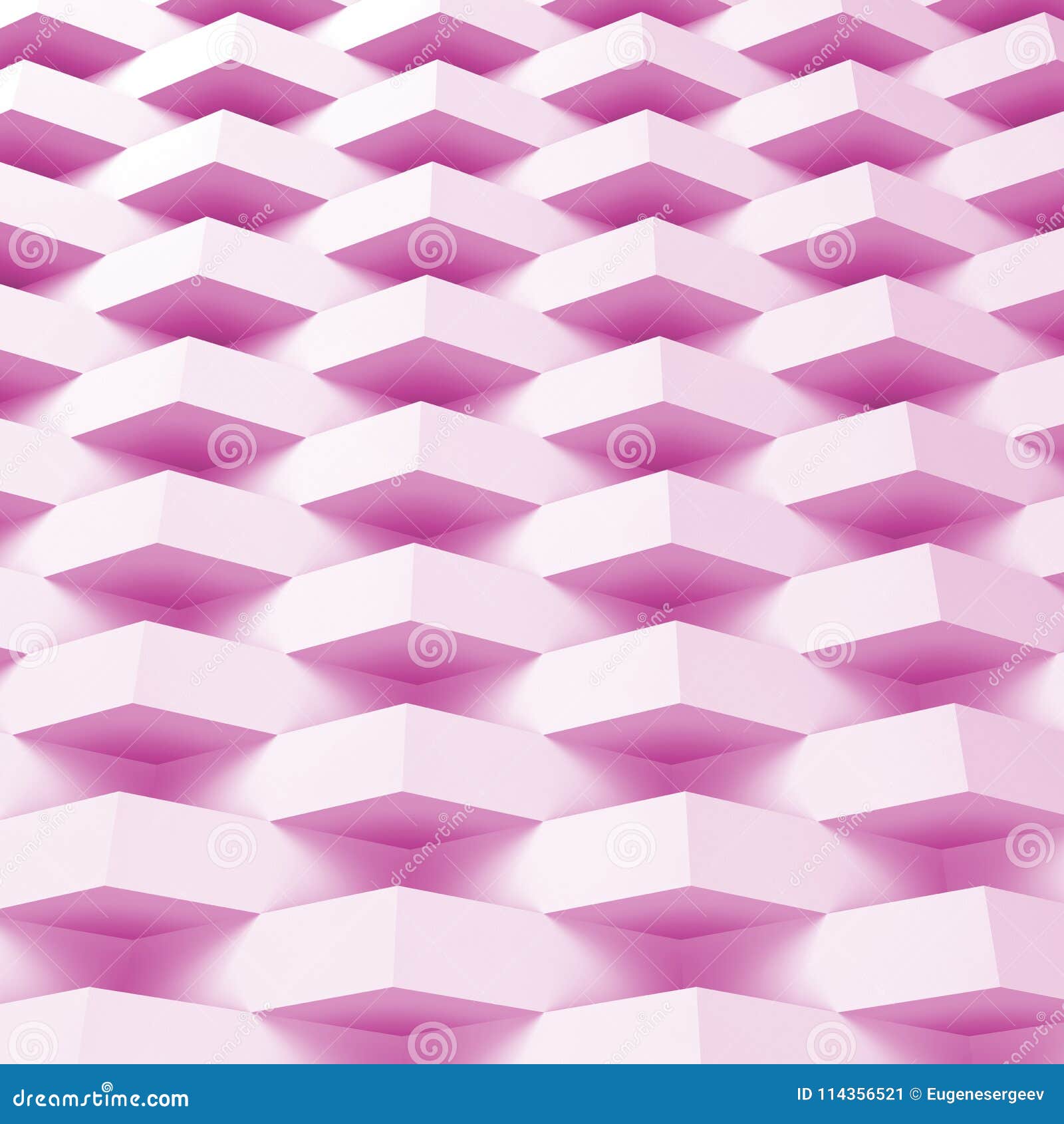 Relief Pattern. Pink Toned 3d Render Stock Illustration - Illustration ...
