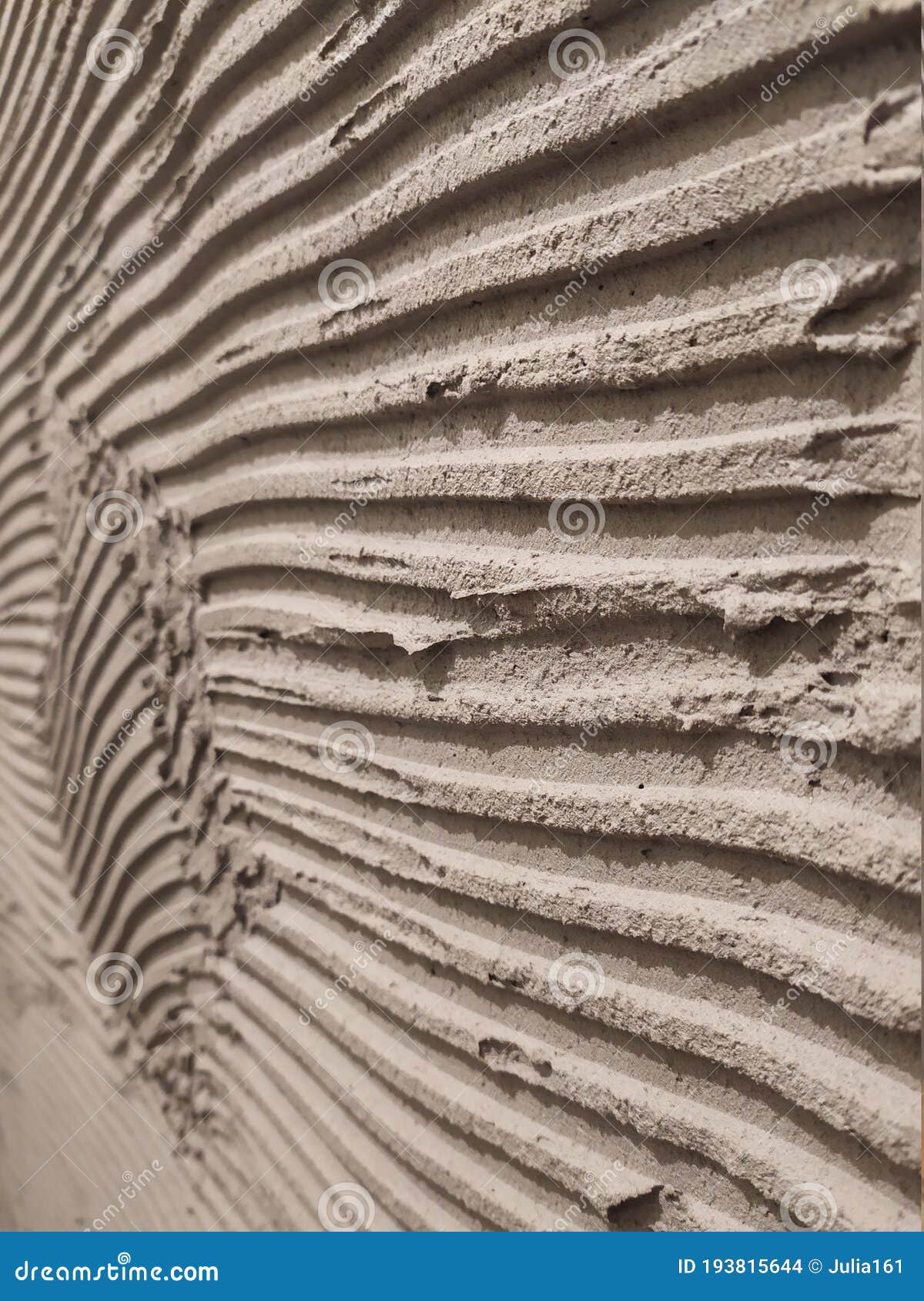 Plaster on the wall stock photo. Image of concrete, equipment - 193815644