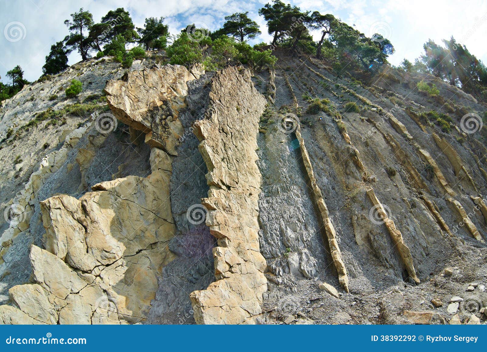 Relief of Rocks on Seashore Stock Photo - Image of environment, horizon ...