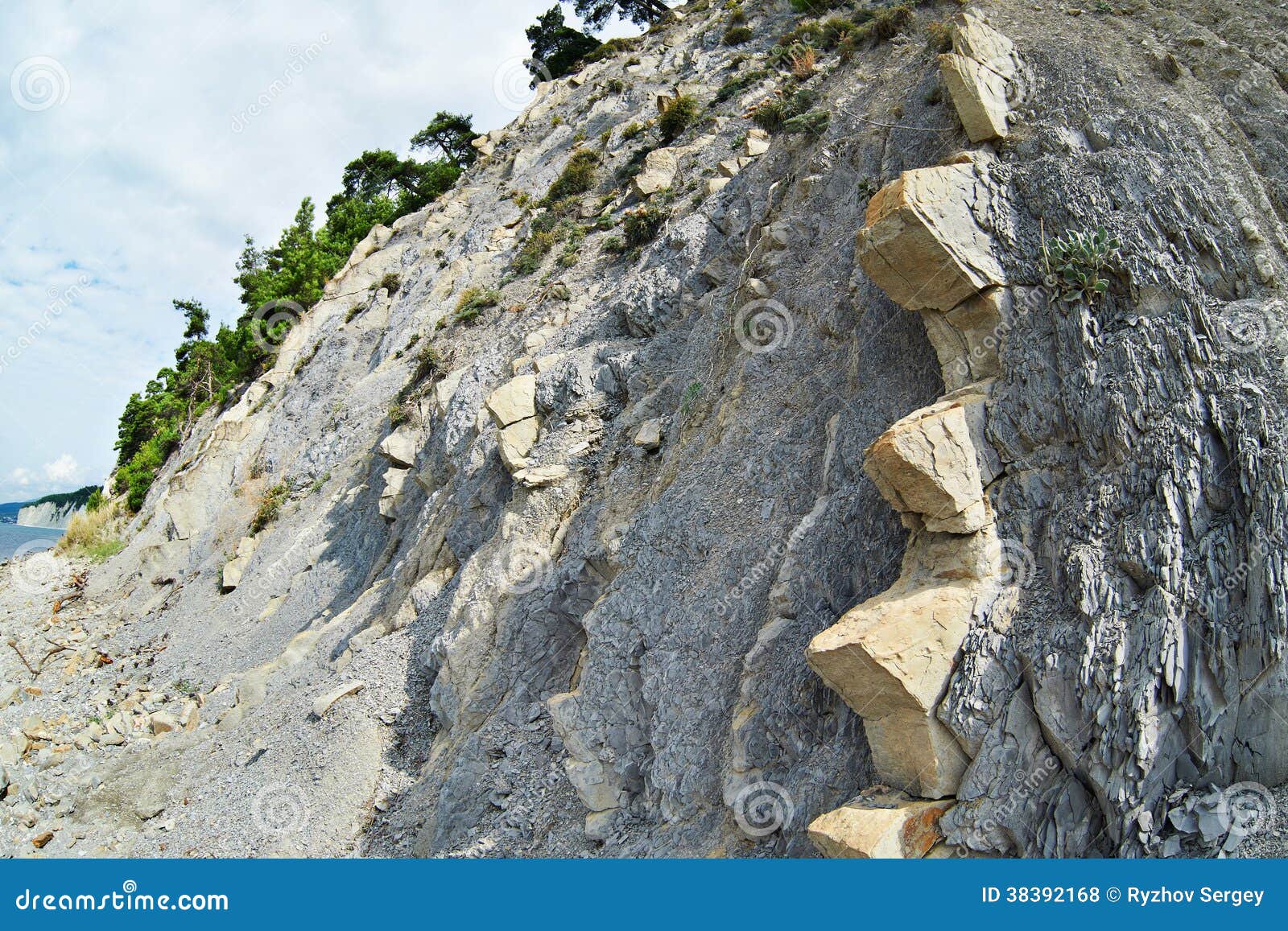 Relief of Rocks on Seashore Stock Photo - Image of green, camstone ...