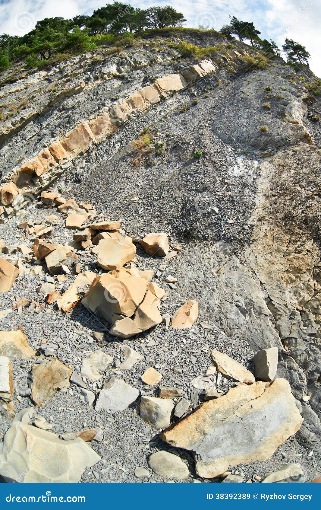 Relief of Rocks on Seashore Stock Image - Image of summer, panoramic ...