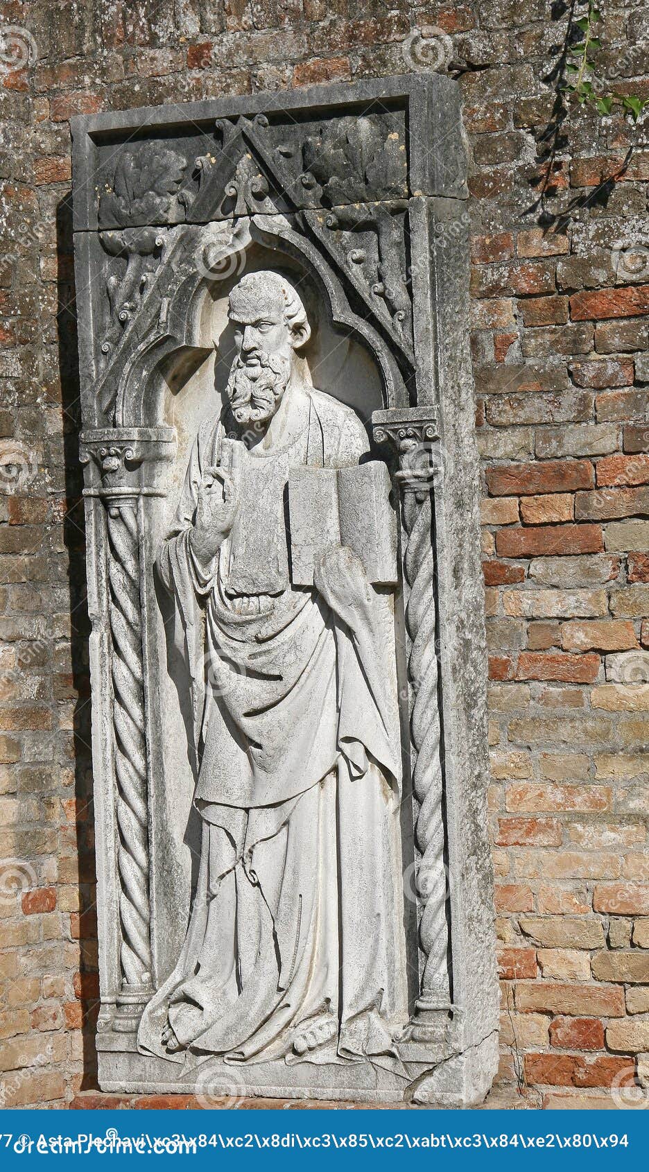 Relief of Saint in Torcello Stock Image - Image of brick, famous: 15171877