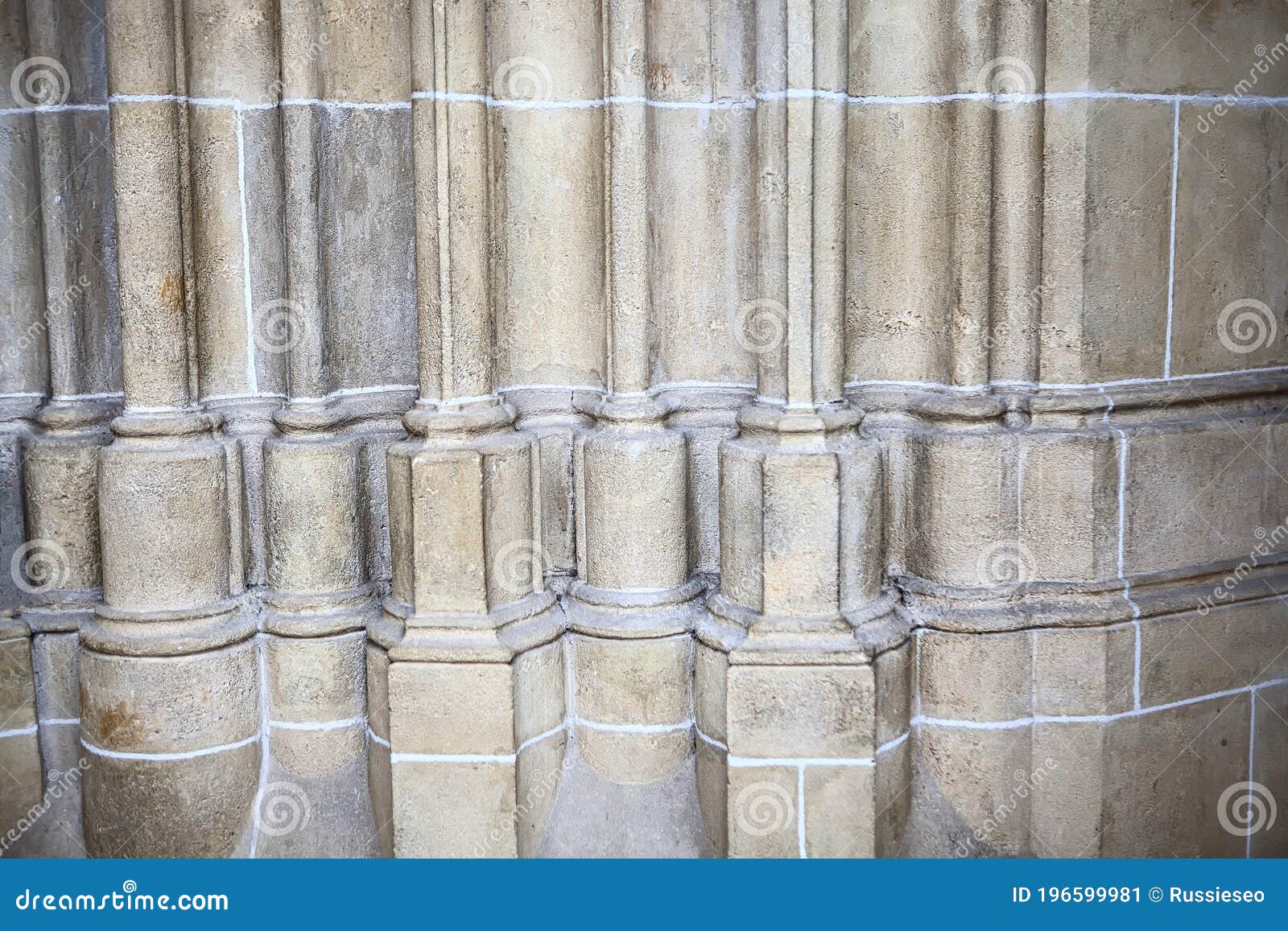 Relief columns stock image. Image of classic, carved - 196599981