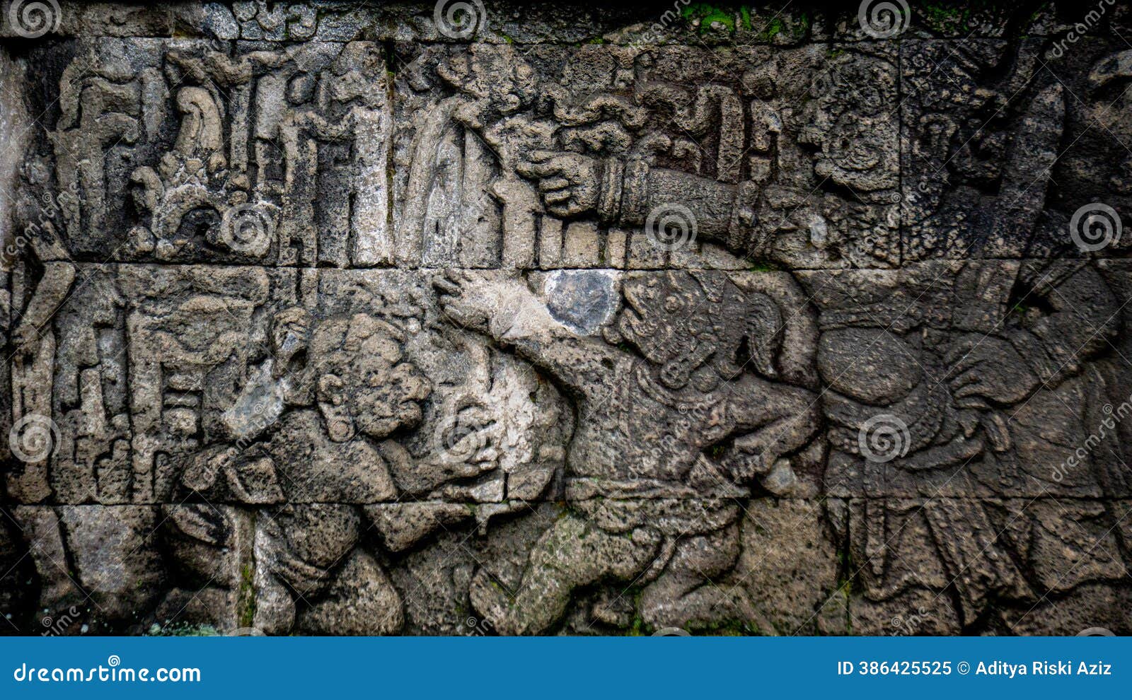 Relief In The Penataran Temple. Royalty-Free Stock Photo ...
