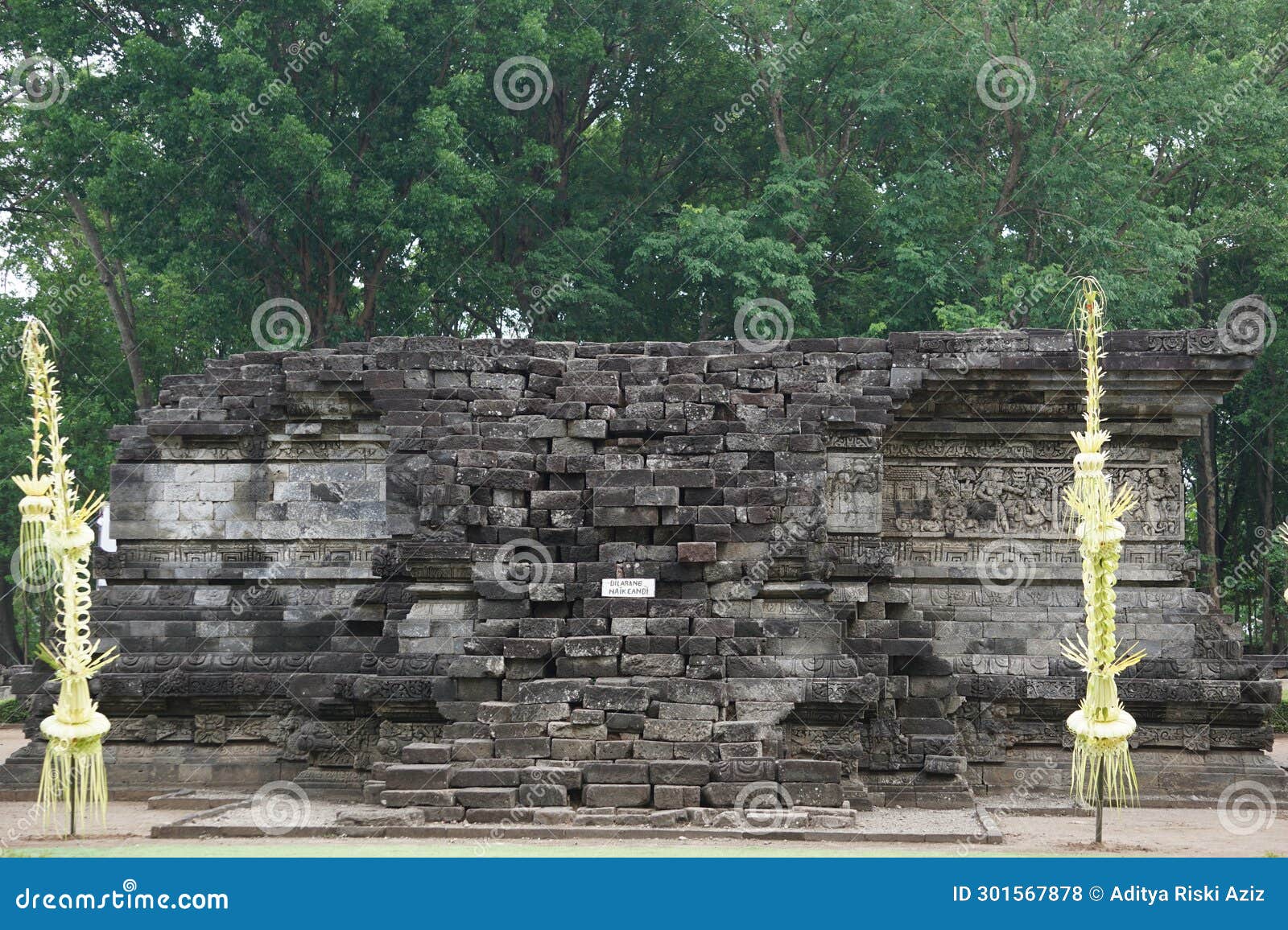 Relief on the Wall of Tegowangi Temple in Kediri, East Java Stock Photo ...