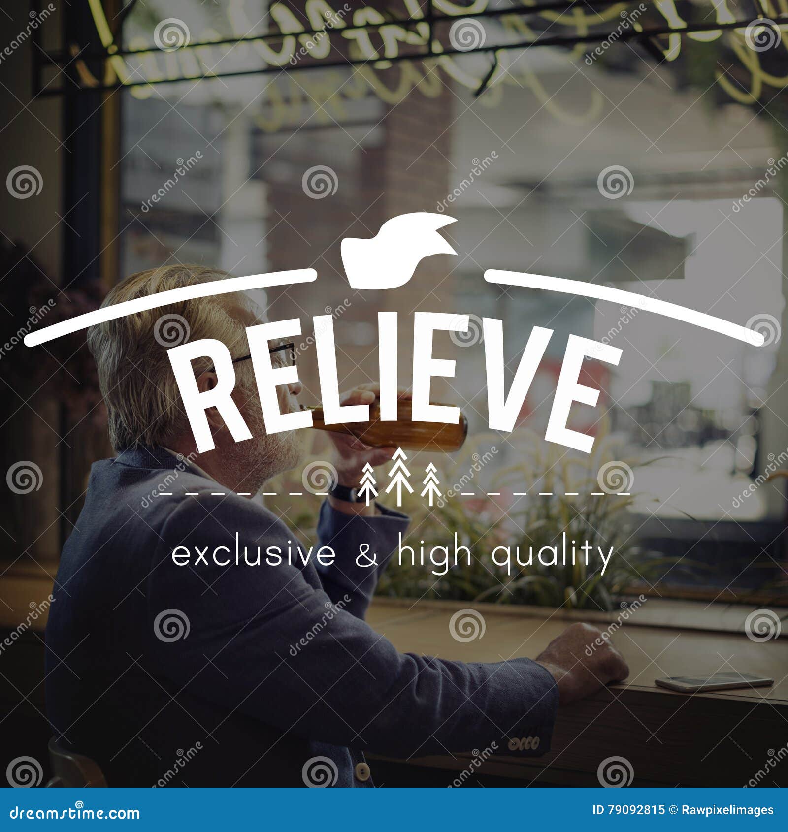 Relieve Relief Cure Aid Support Assistance Break Concept Stock Image ...