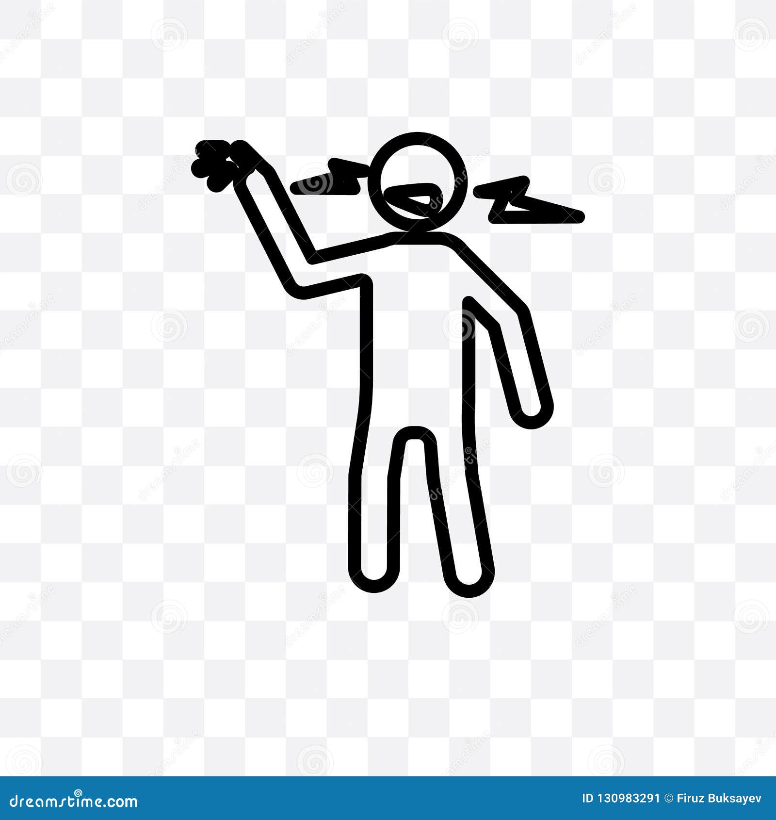 Relieved Human Vector Icon On White Background. Flat Vector Relieved ...