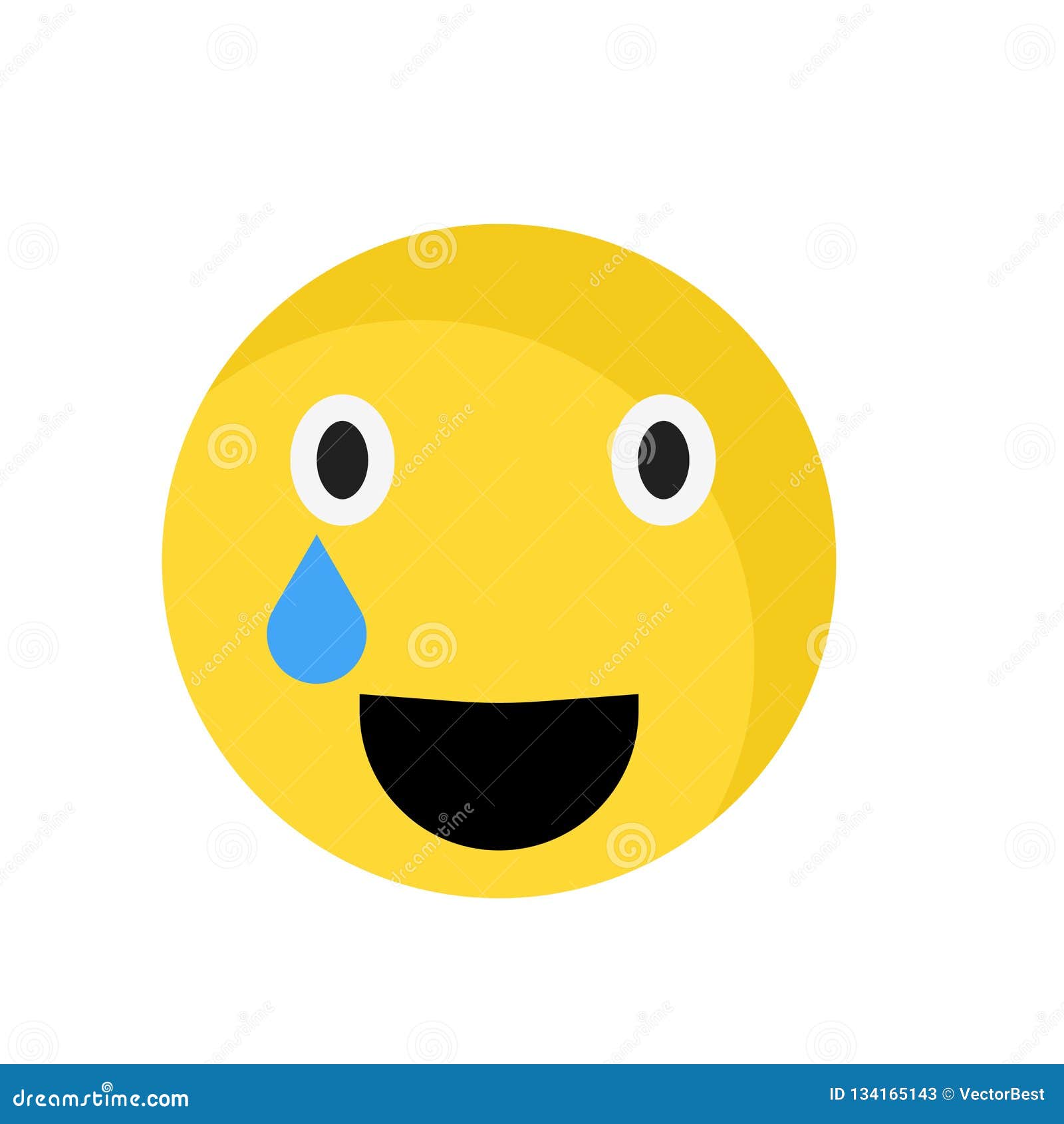 Relieved Smile Icon Vector Sign and Symbol Isolated on White Background ...