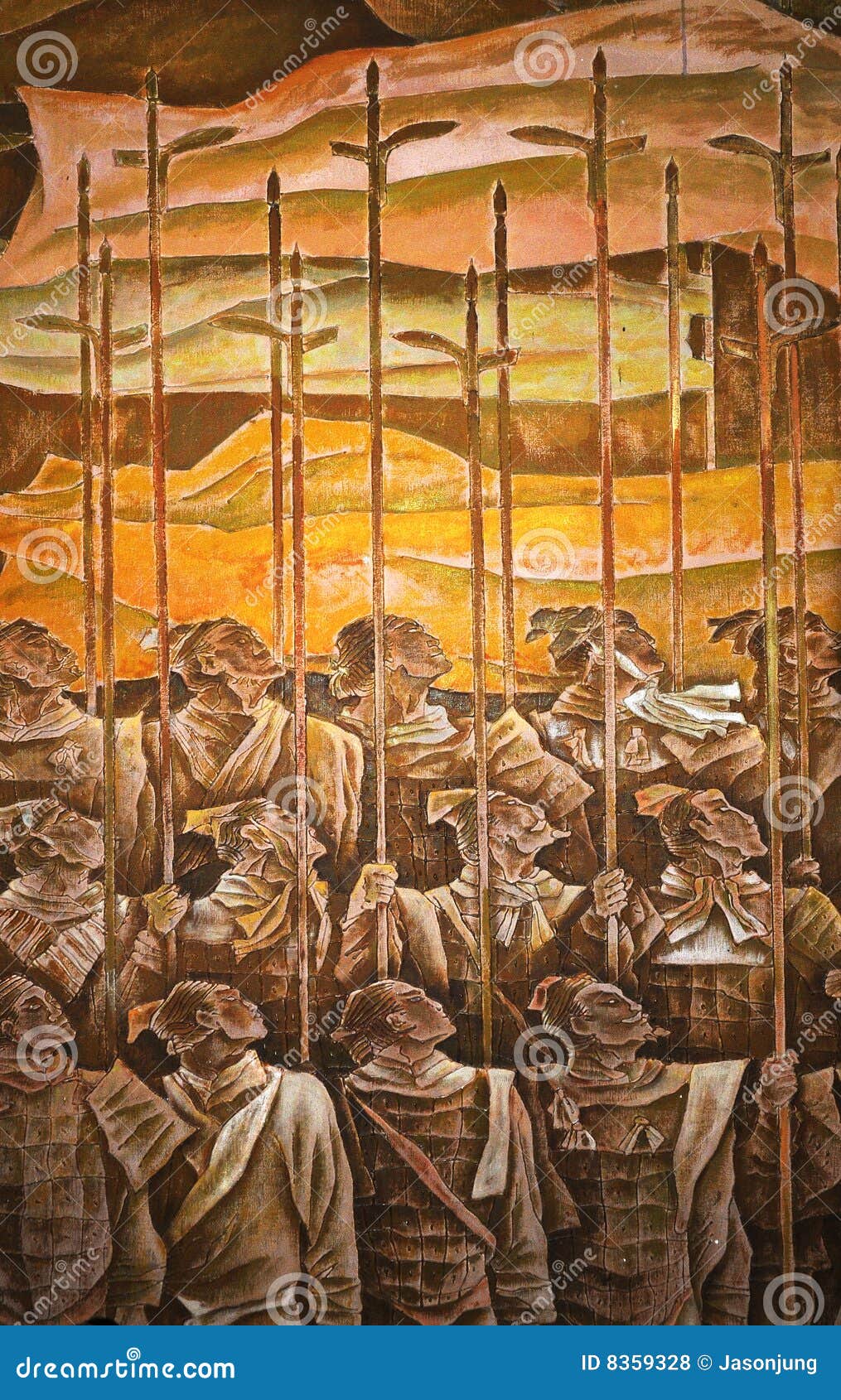 Relievo with Ancient Soldier Stock Photo - Image of army, soldier: 8359328