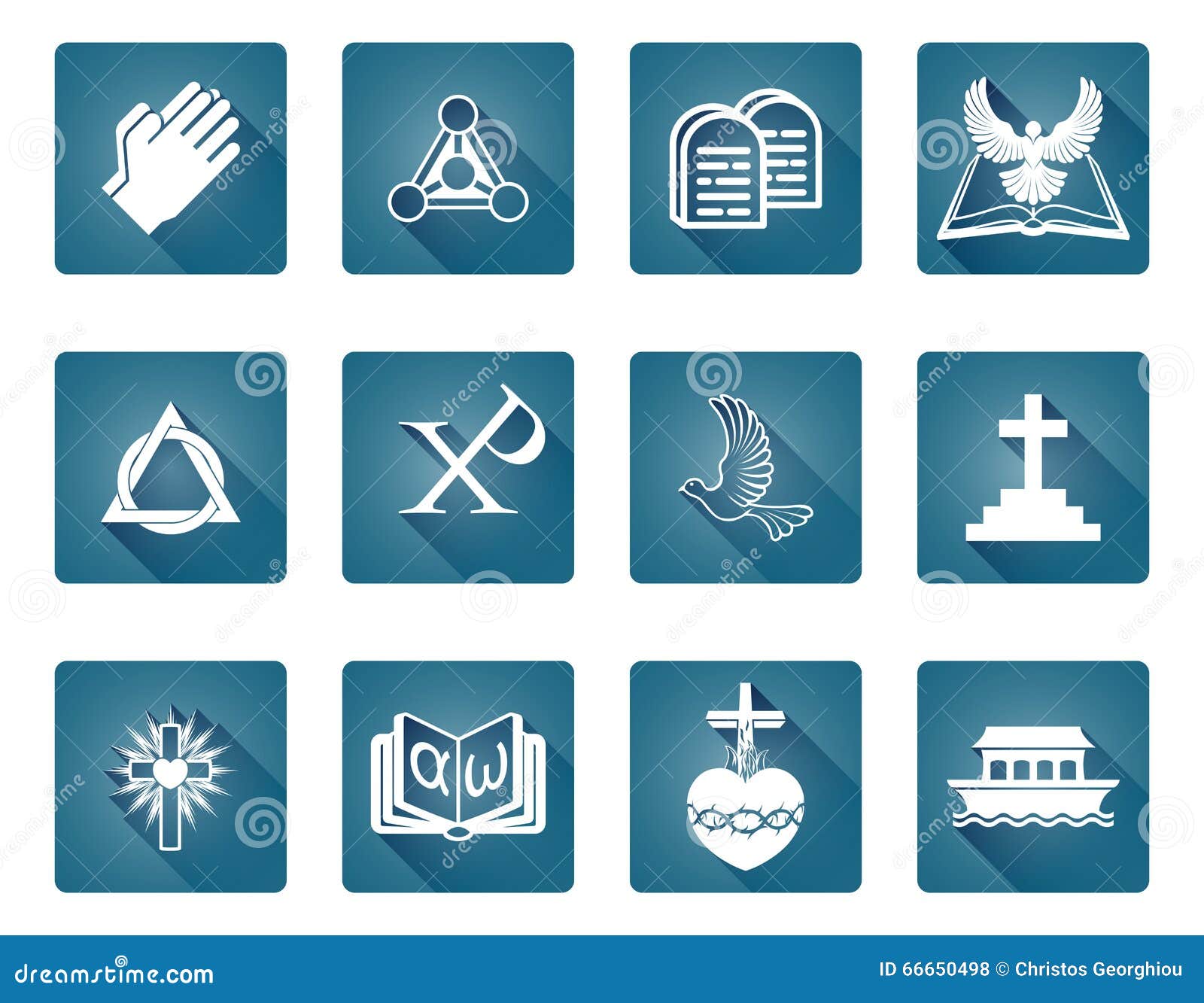 Religiösa kristna symboler vektor illustrationer. Illustration av ...