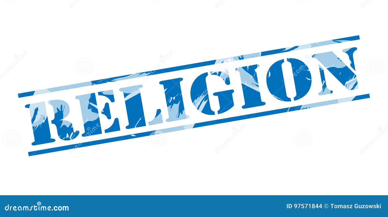 Religion blue stamp stock illustration. Illustration of watermark ...