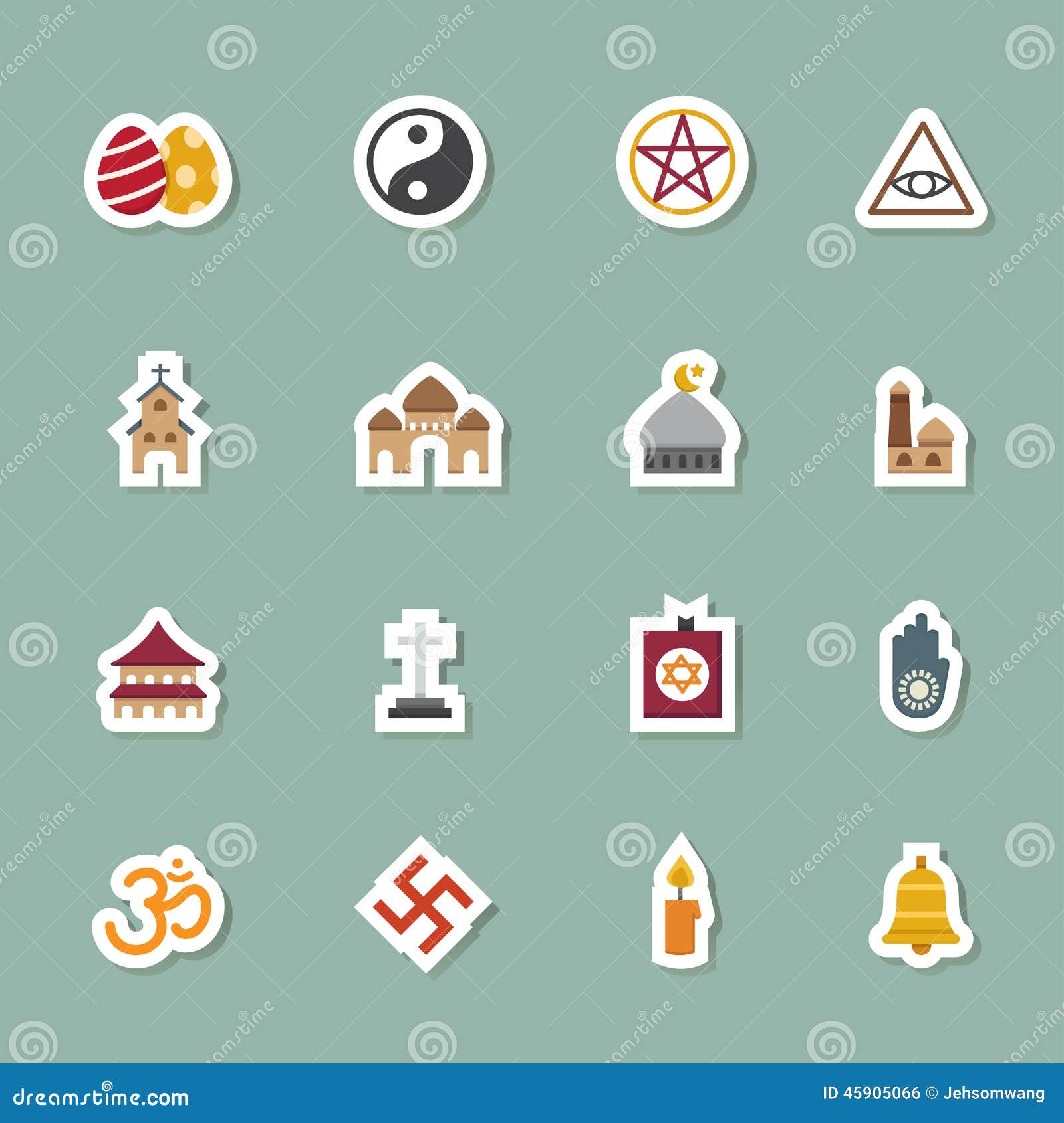 Religion color stock vector. Illustration of christianity - 45905066