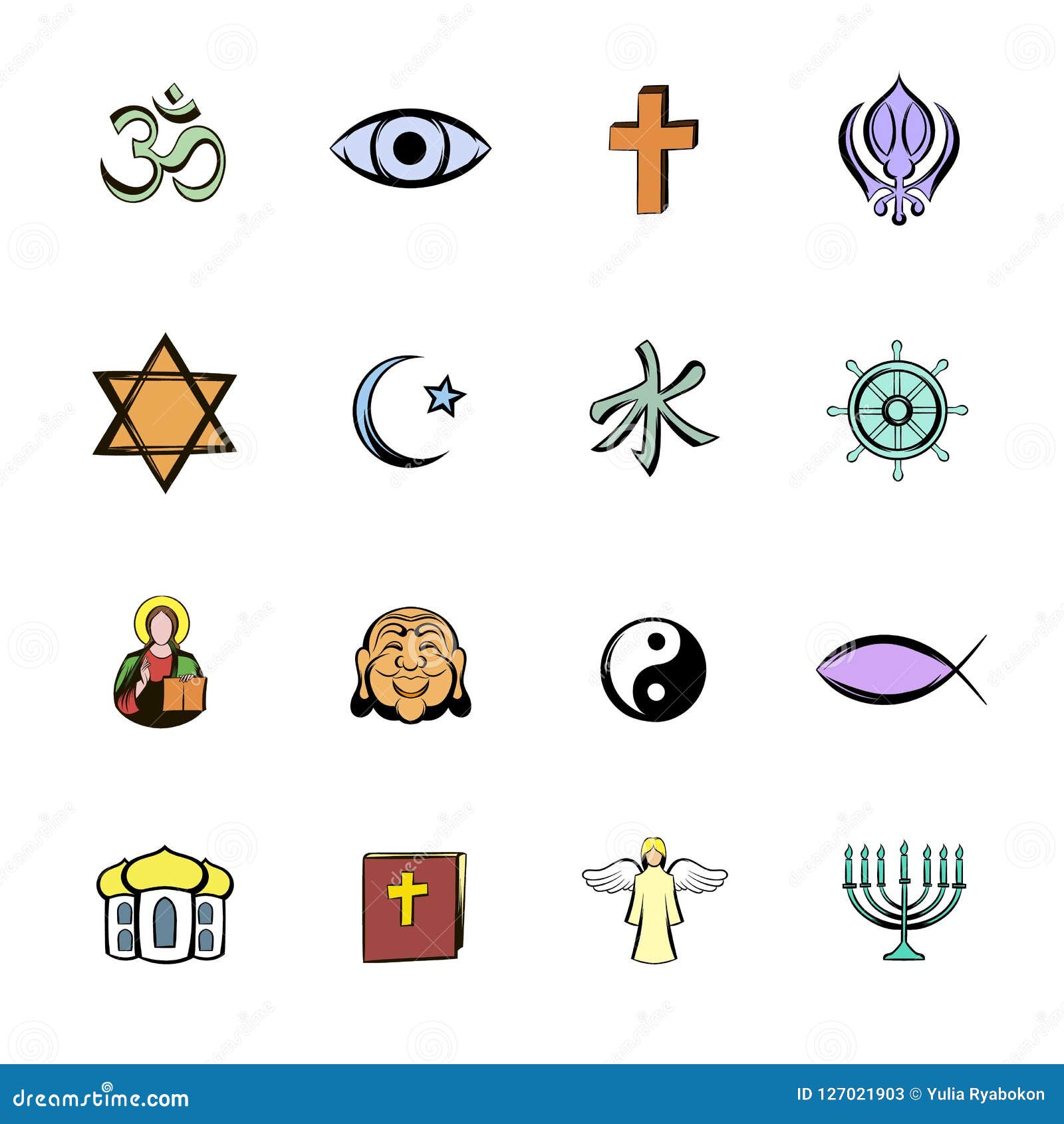 Religion Comics Icons Set Cartoon Stock Illustration - Illustration of ... Religion Comics Icons Set Cartoon Stock Illustration - Illustration of ...