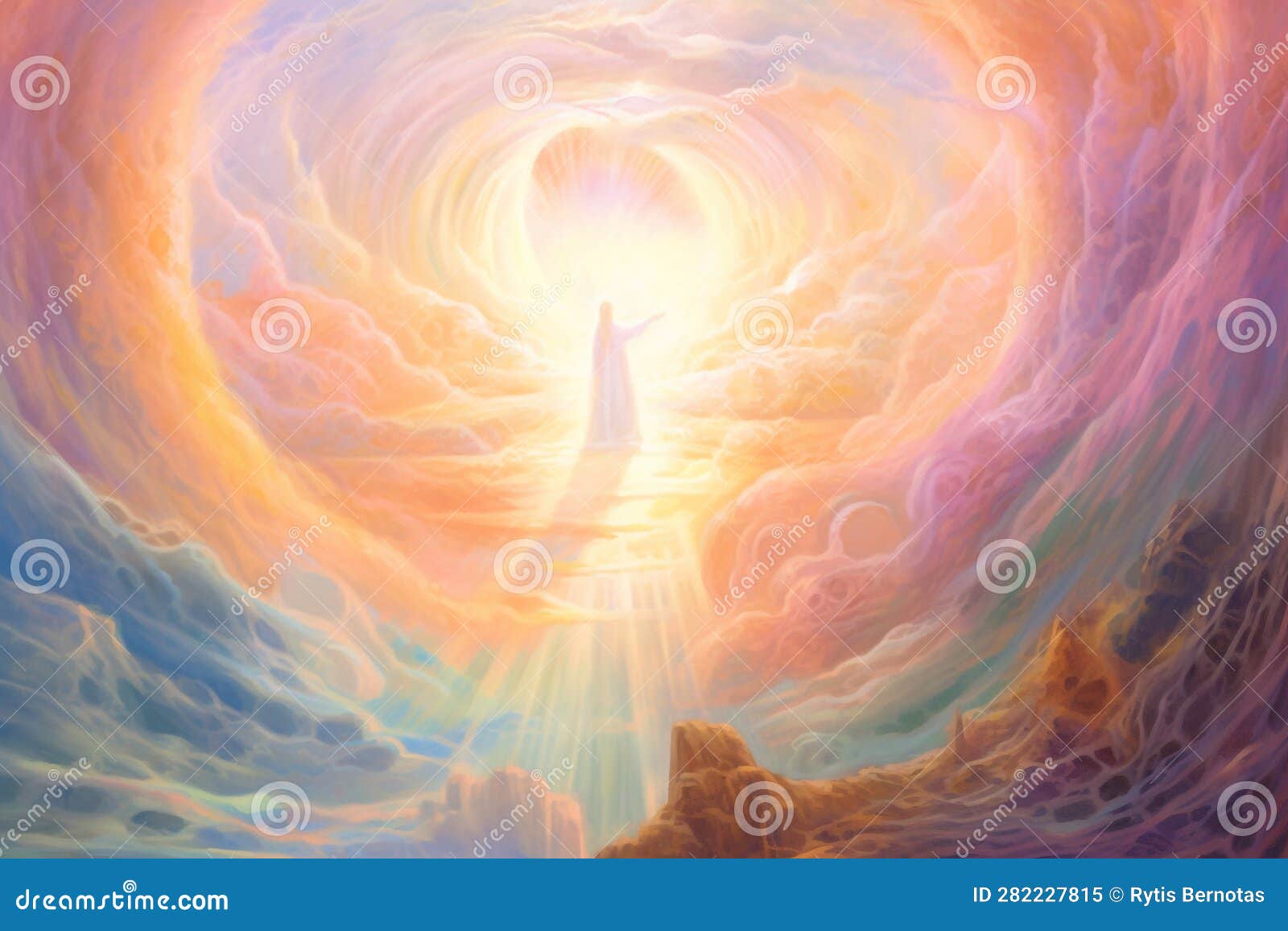 God Light Abstract Interpretation and Illustration. Generative AI Stock ...