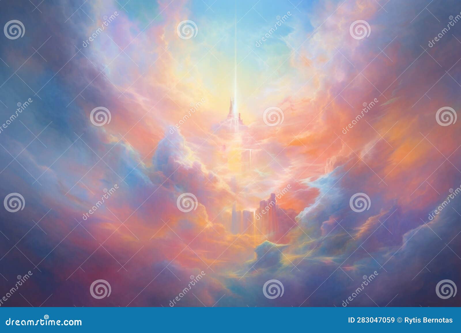 God Light Abstract Interpretation and Illustration. Generative AI Stock ...