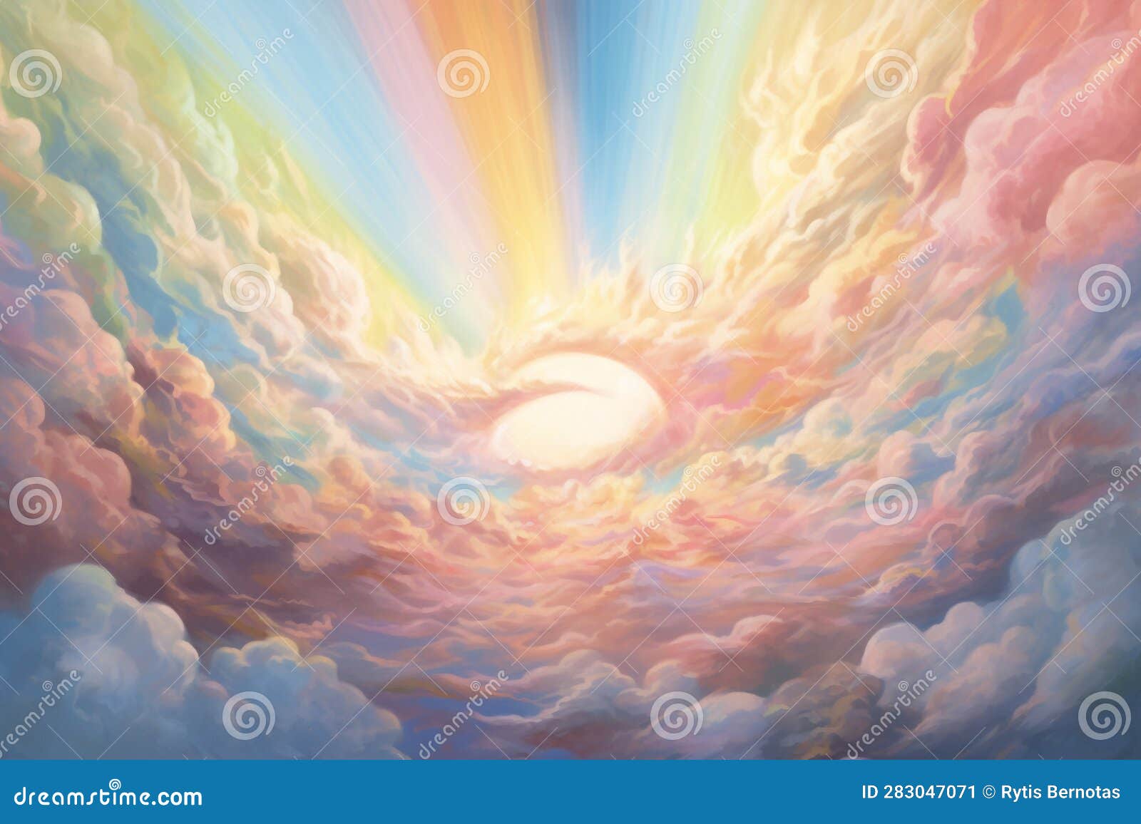 God Light Abstract Interpretation and Illustration. Generative AI Stock ...