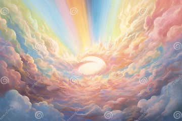 God Light Abstract Interpretation and Illustration. Generative AI Stock ...