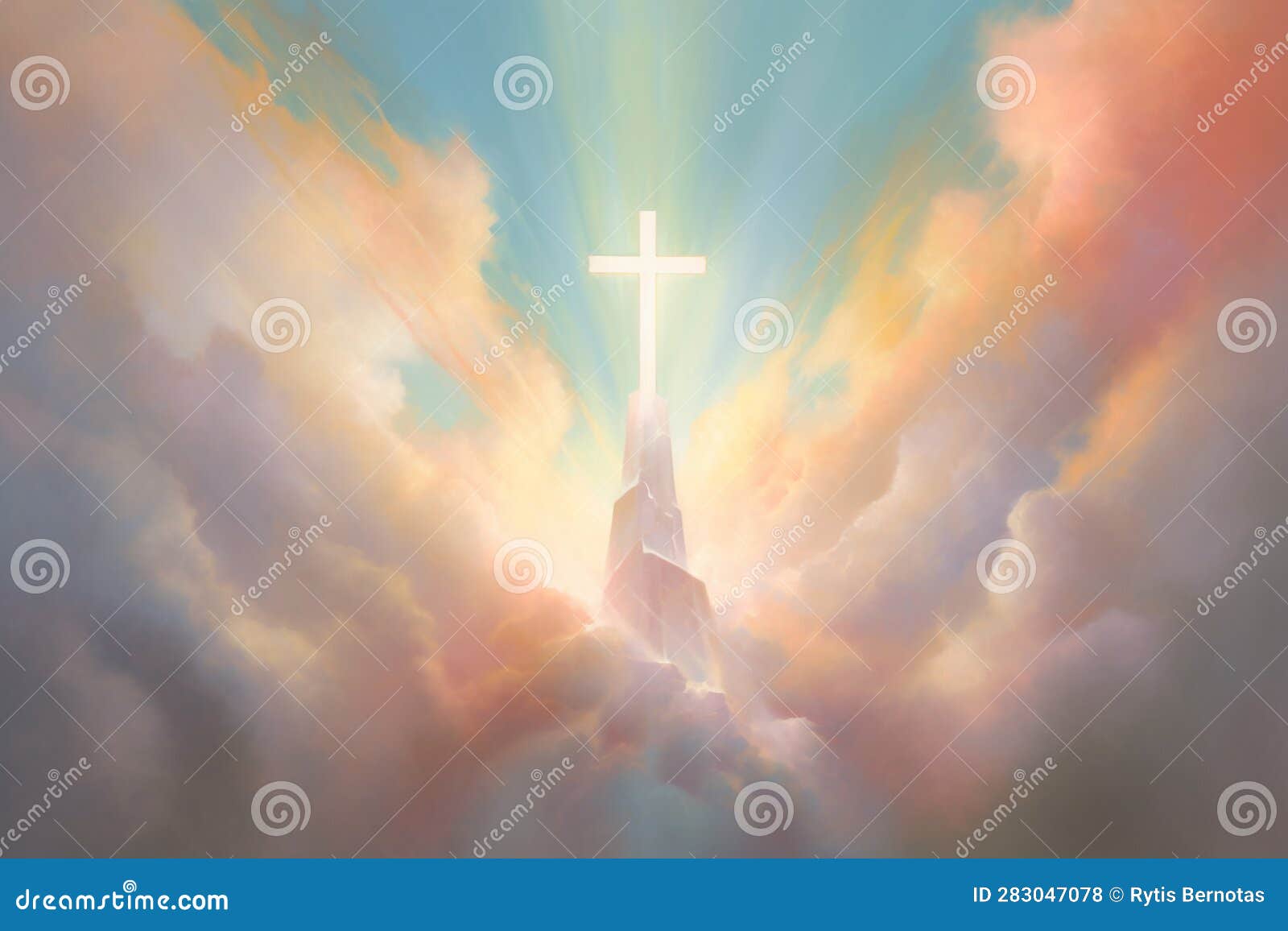 God Light Abstract Interpretation and Illustration. Generative AI Stock ...