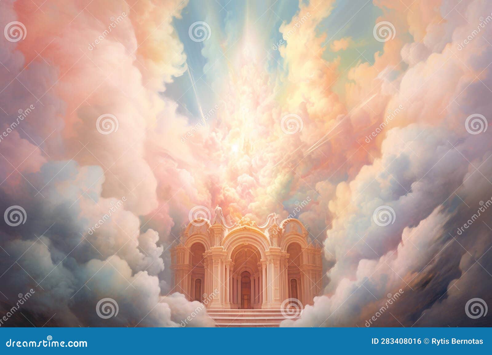 God Light Abstract Interpretation and Illustration. Generative AI Stock ...