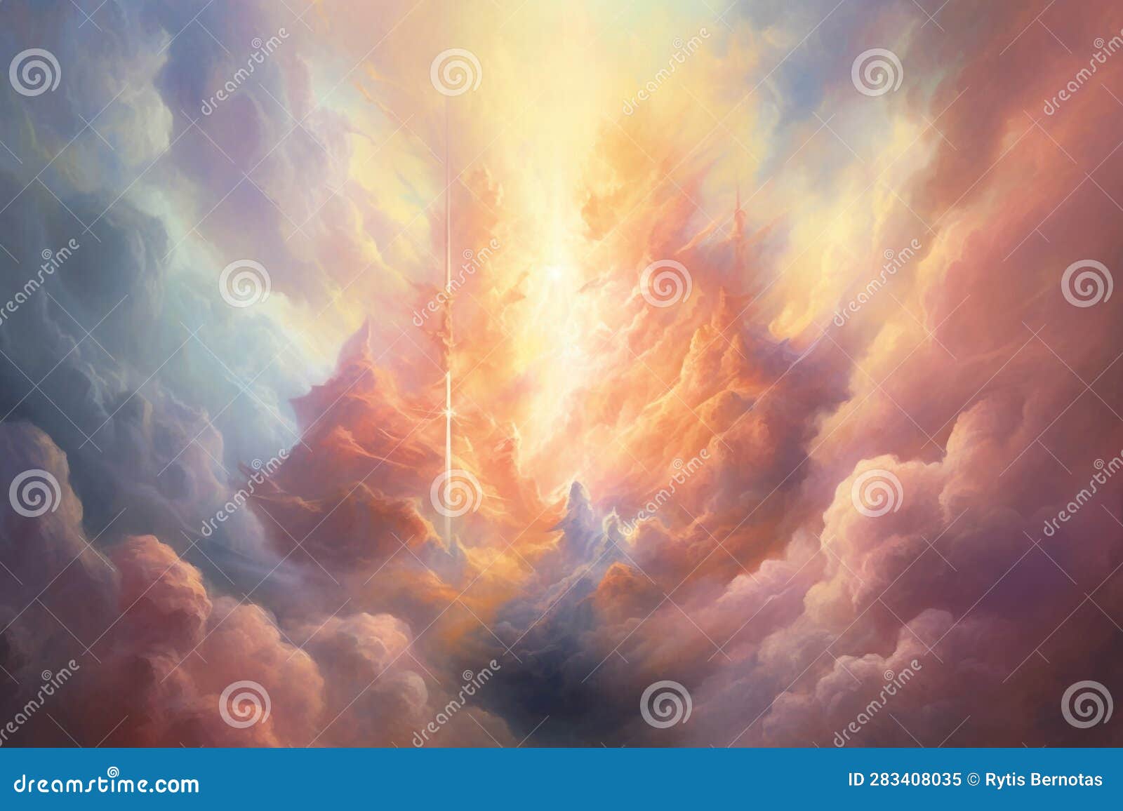God Light Abstract Interpretation and Illustration. Generative AI Stock ...