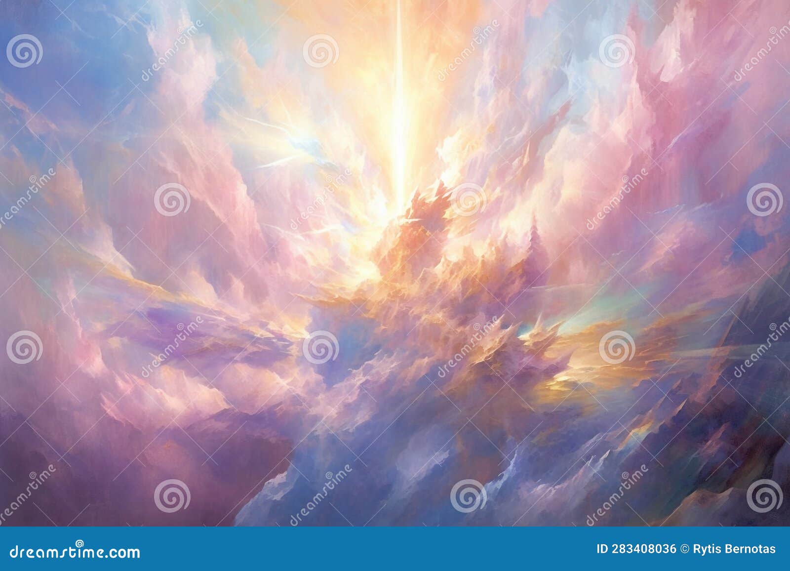 God Light Abstract Interpretation and Illustration. Generative AI Stock ...