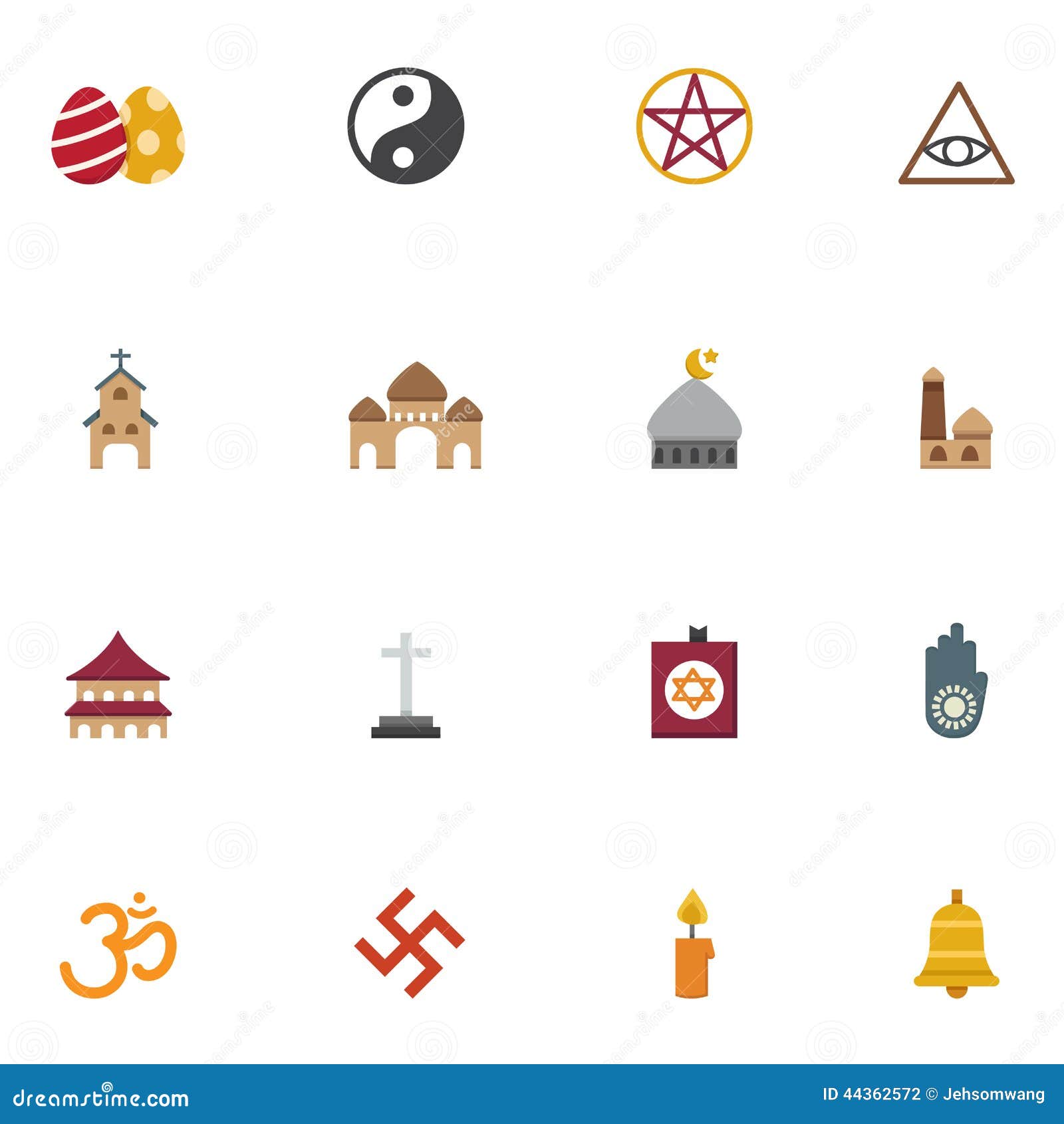 Religion Icons Stock Image | CartoonDealer.com #49836385