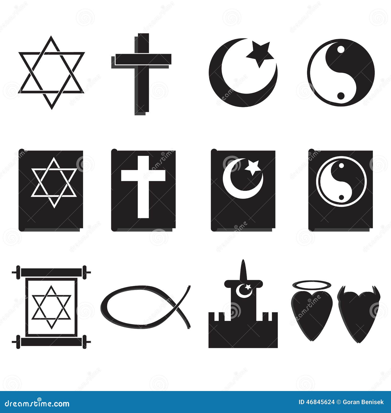 Religion Icons Stock Image | CartoonDealer.com #49836385