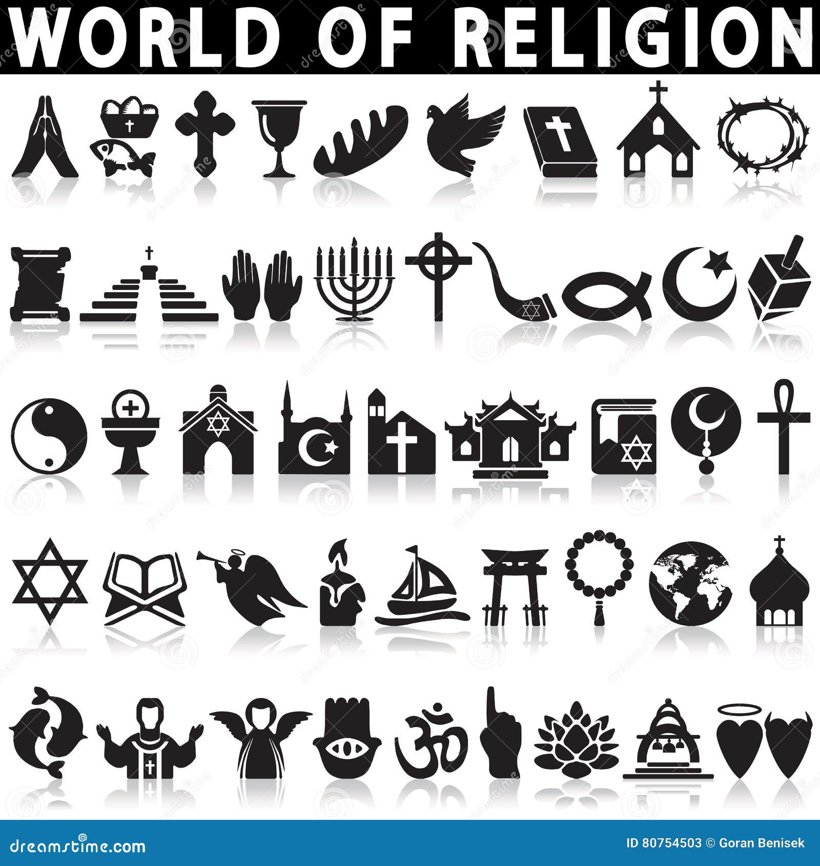 Religion Icons Stock Image | CartoonDealer.com #49836385