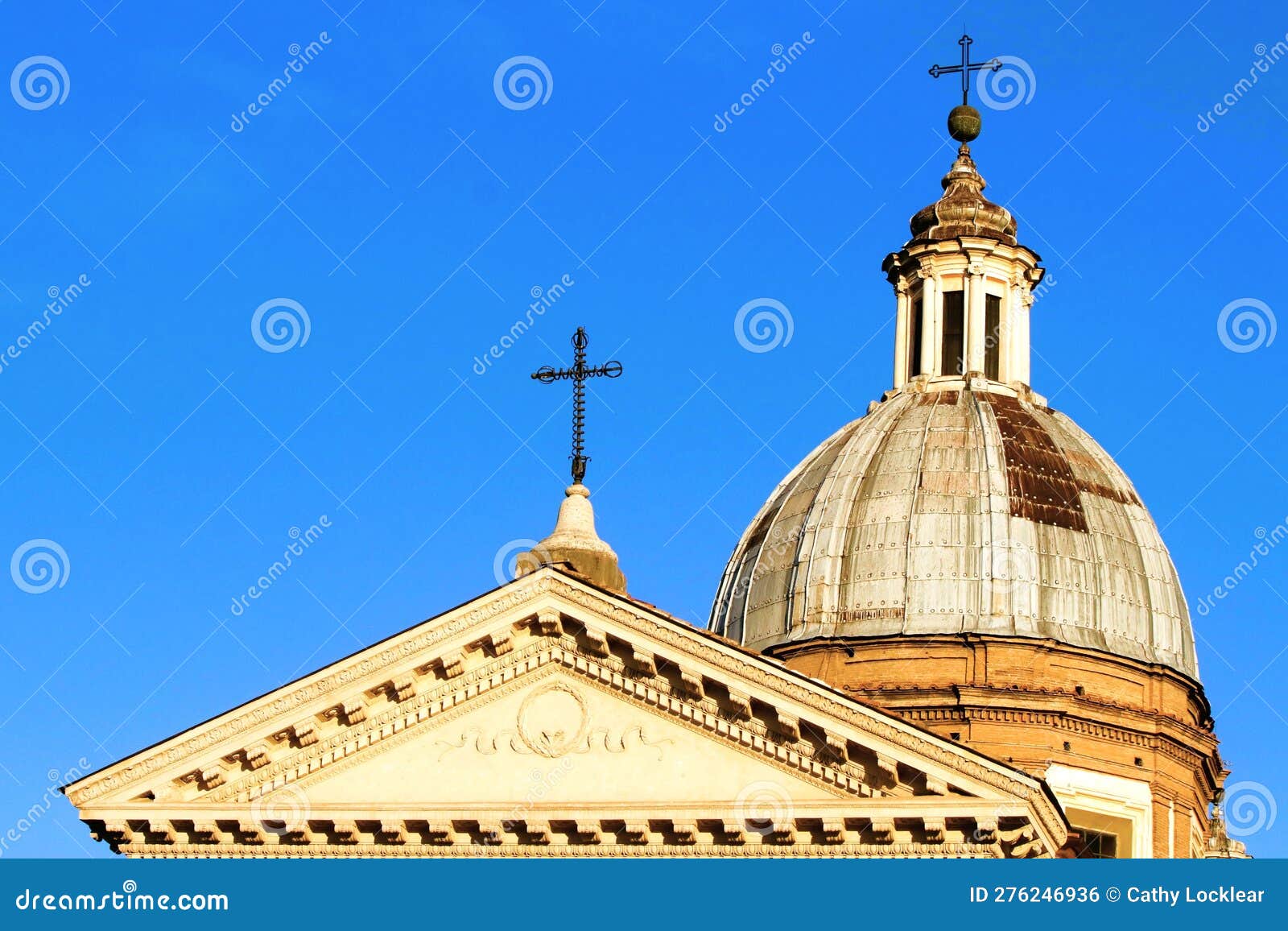 Religious Architectural Structures and Churches in Rome, Italy Stock ...