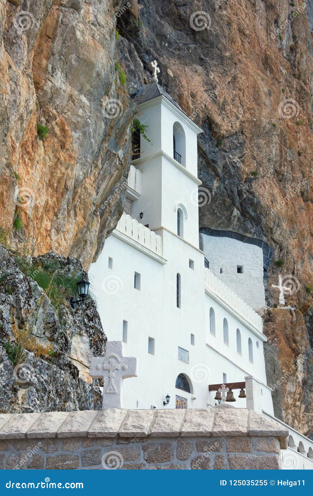 Religious Architecture. Montenegro, View of Ostrog Monastery Stock ...