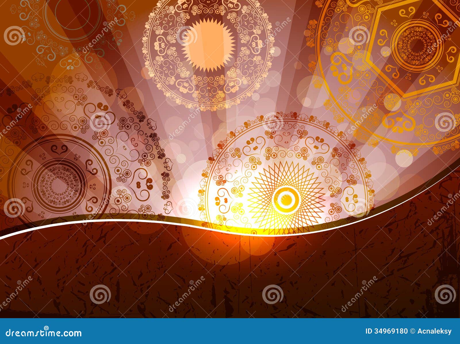 Religious Background Design for Diwali Festival Stock Vector ...