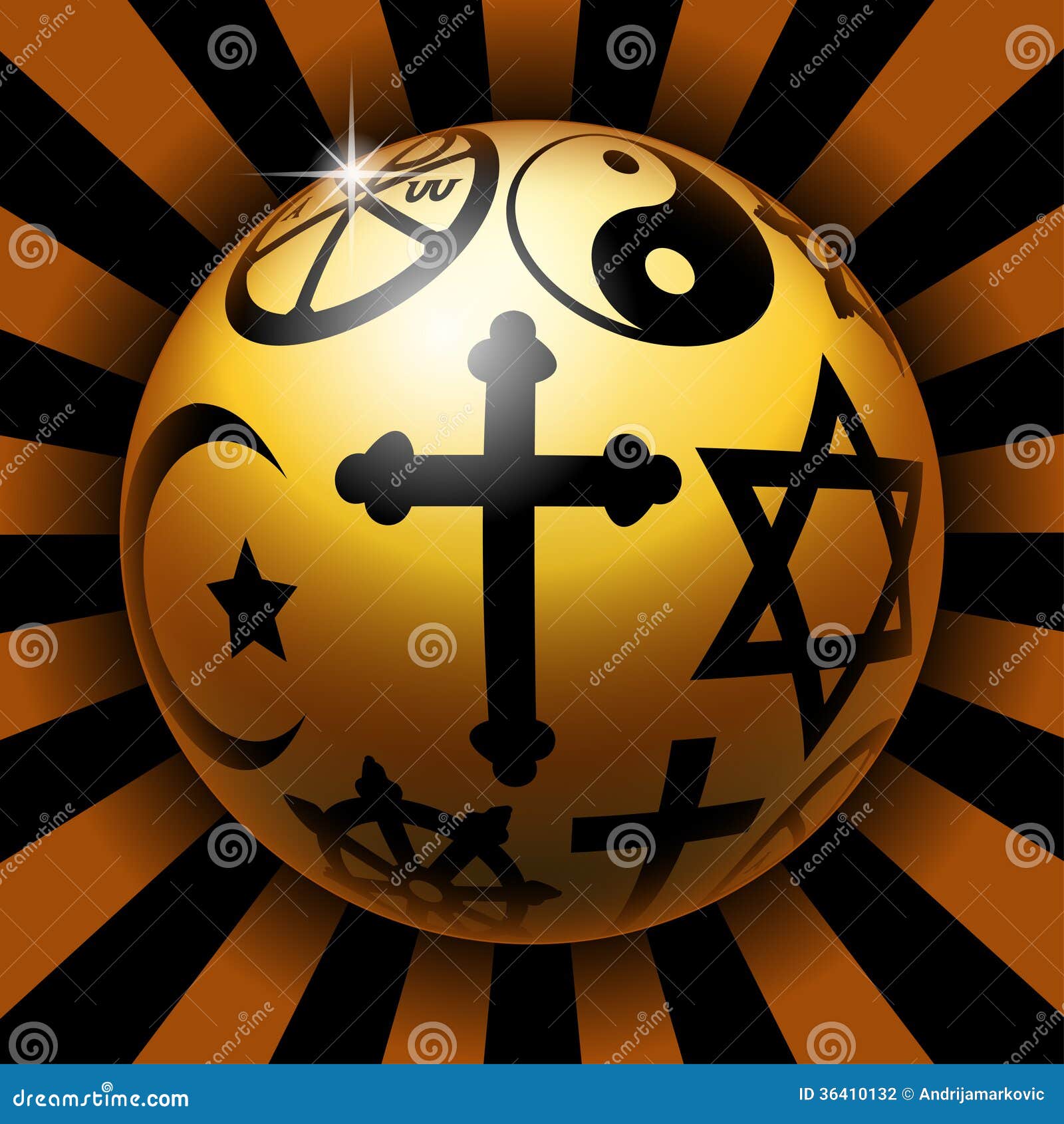 Religious ball stock vector. Illustration of shadow, israelite - 36410132
