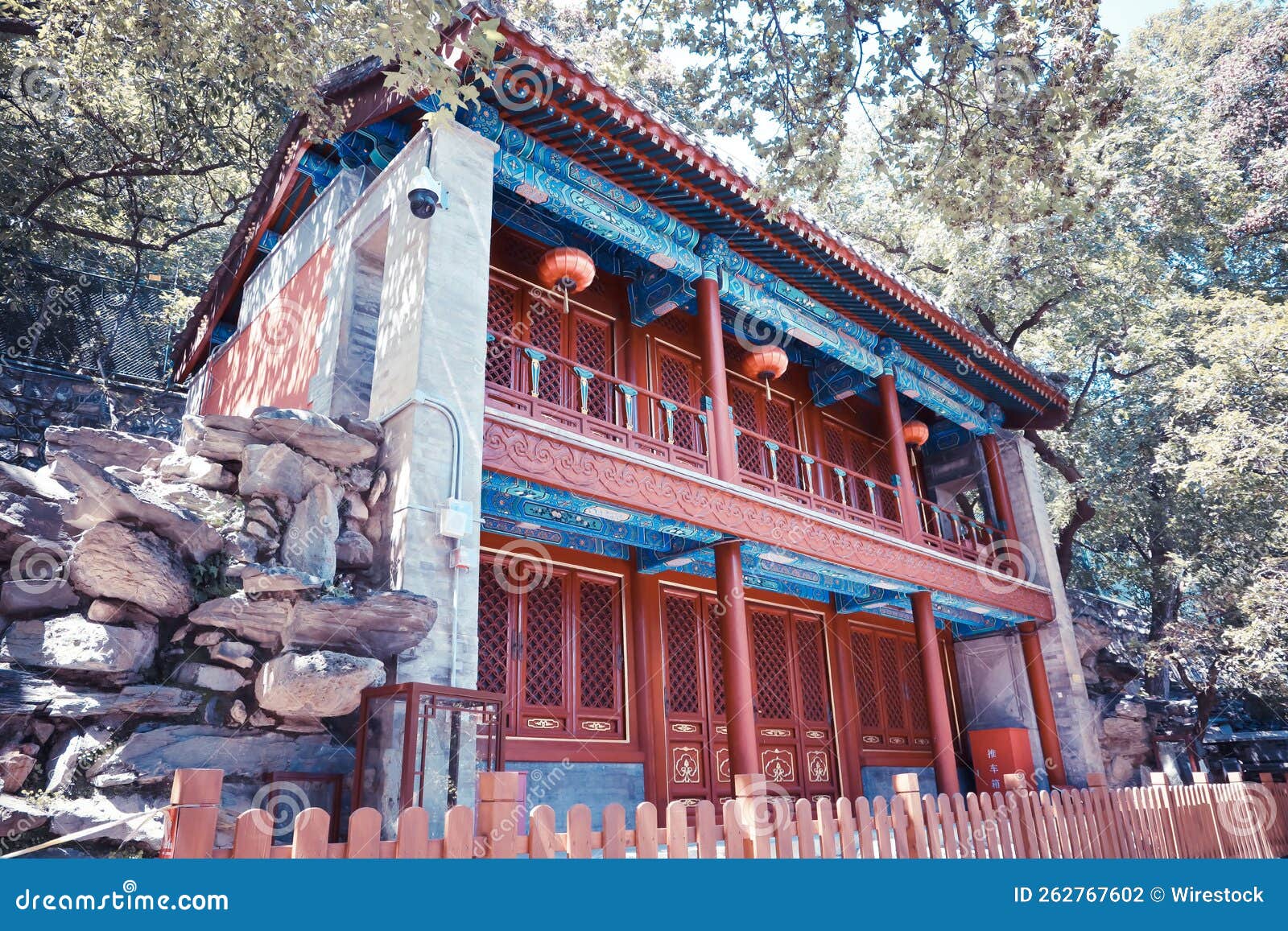 Religious Building in the Dajue Temple in Beijing, China Stock Photo ...