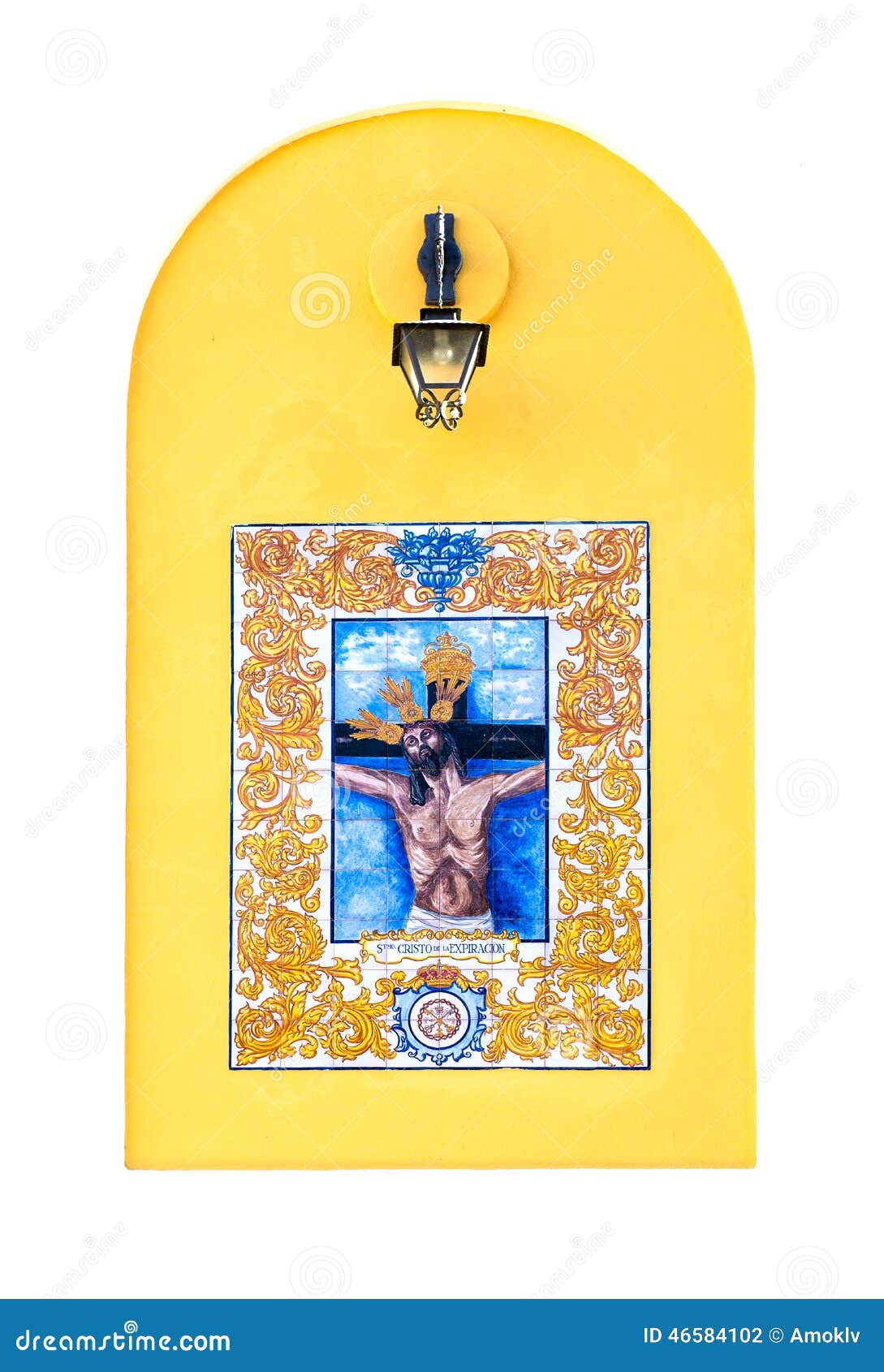 Religious ceramic tile stock photo. Image of human, europe - 46584102