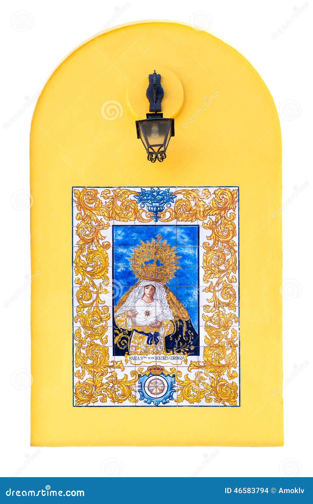 Religious ceramic tile stock photo. Image of church, ceramic - 46583794