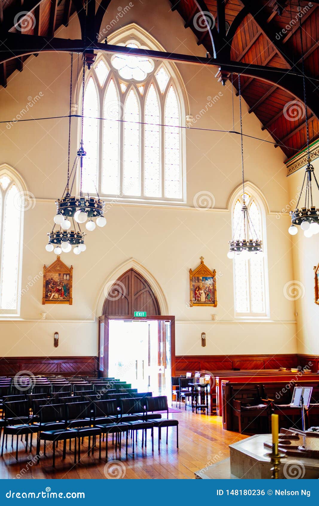 Religious Chapel or Funeral Home for Funeral Service Stock Photo ...