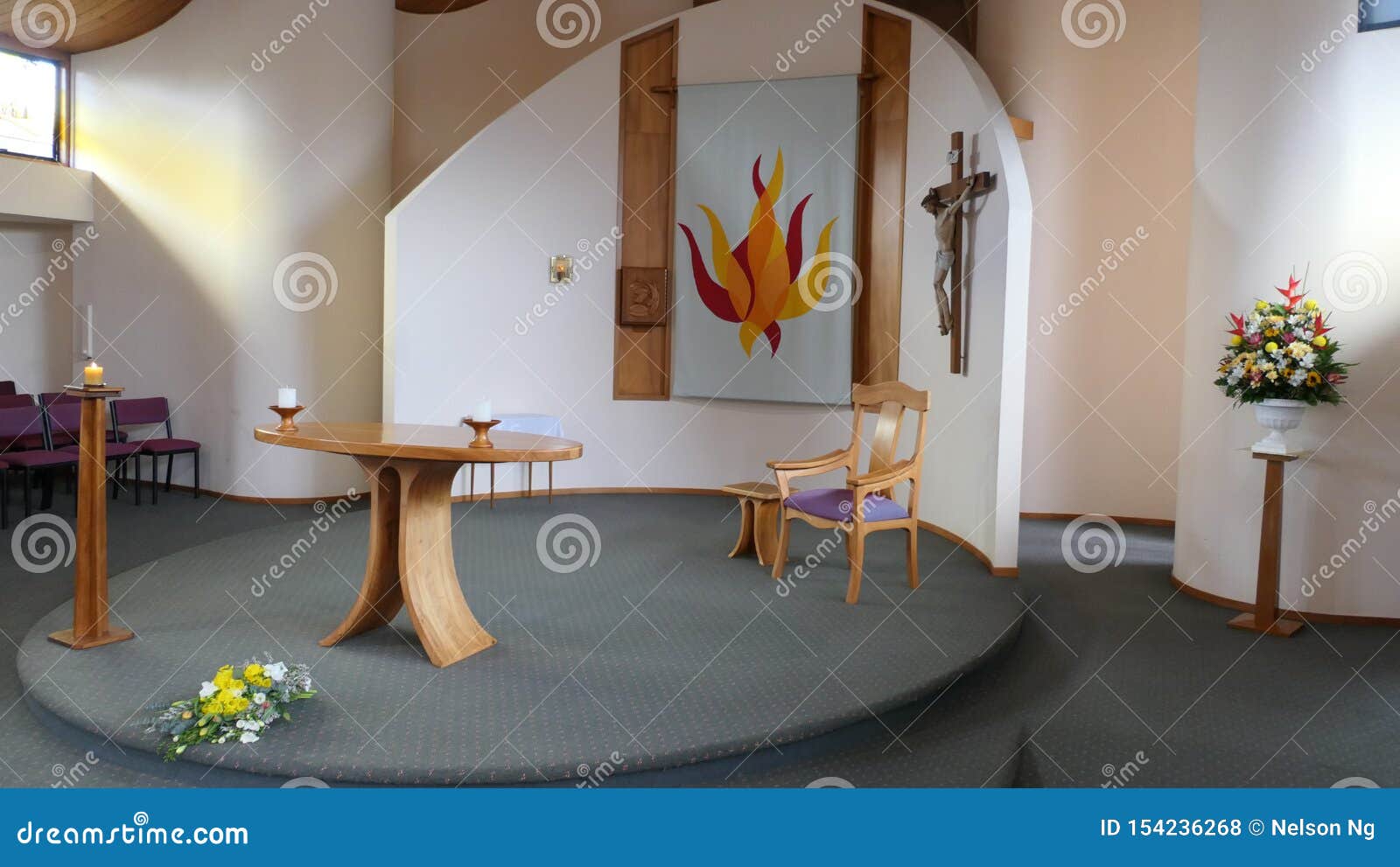 Religious Chapel or Funeral Home for Funeral Service Stock Photo ...