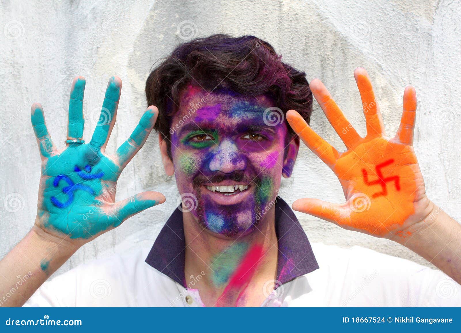 Religious Colors stock photo. Image of holi, festive - 18667524