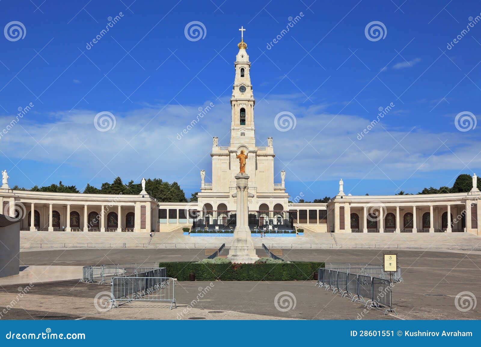 The Religious Complex Portuguese Town of Fatima Stock Image - Image of ...