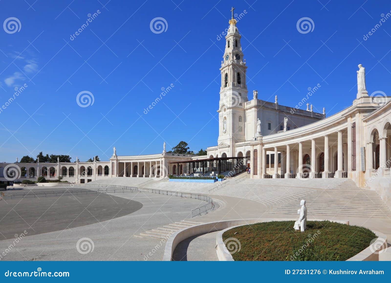 The Religious Complex in the Small Town of Fatima Stock Photo - Image ...