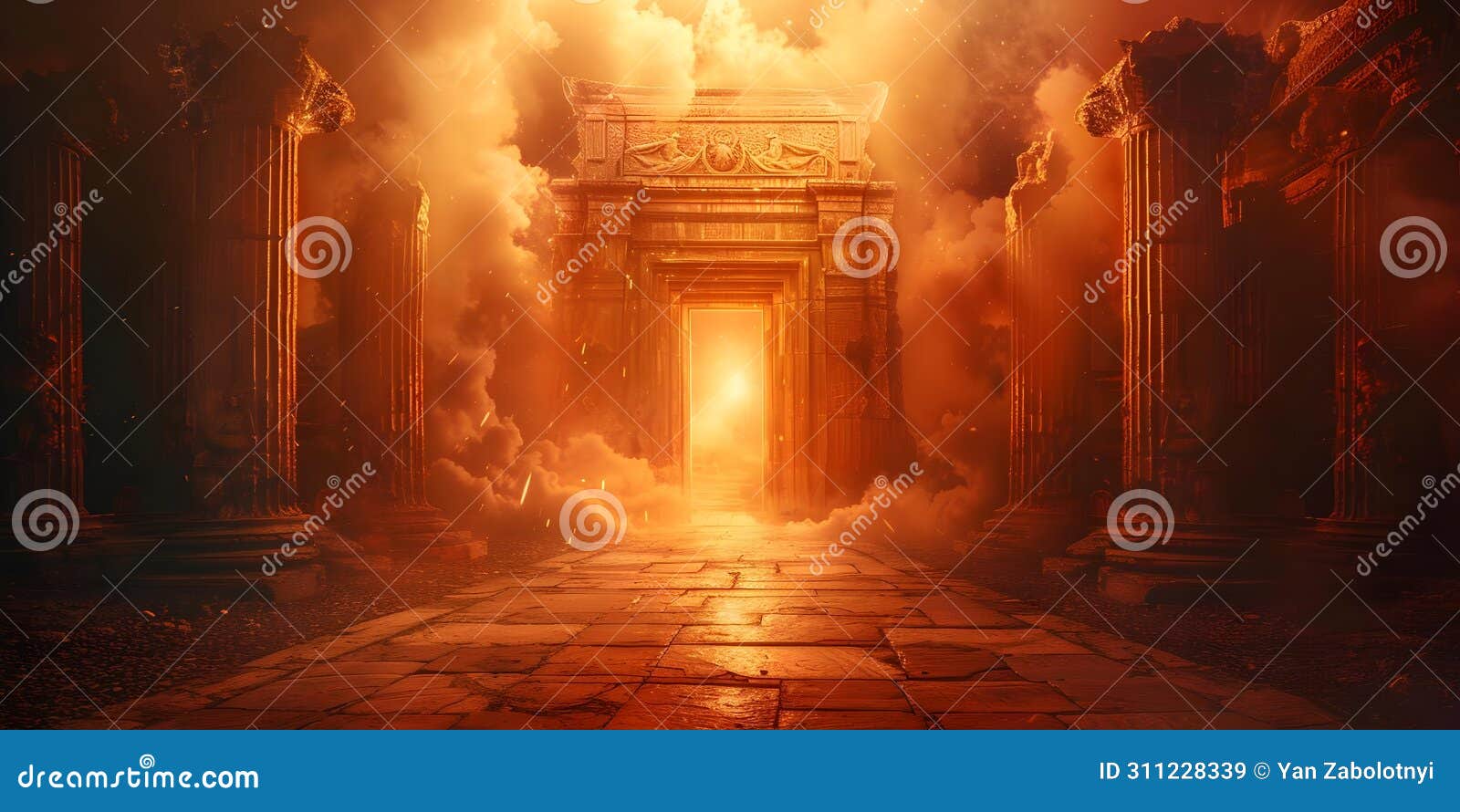 Religious Concept of Final Judgment As Heaven Opens with Gods Presence ...