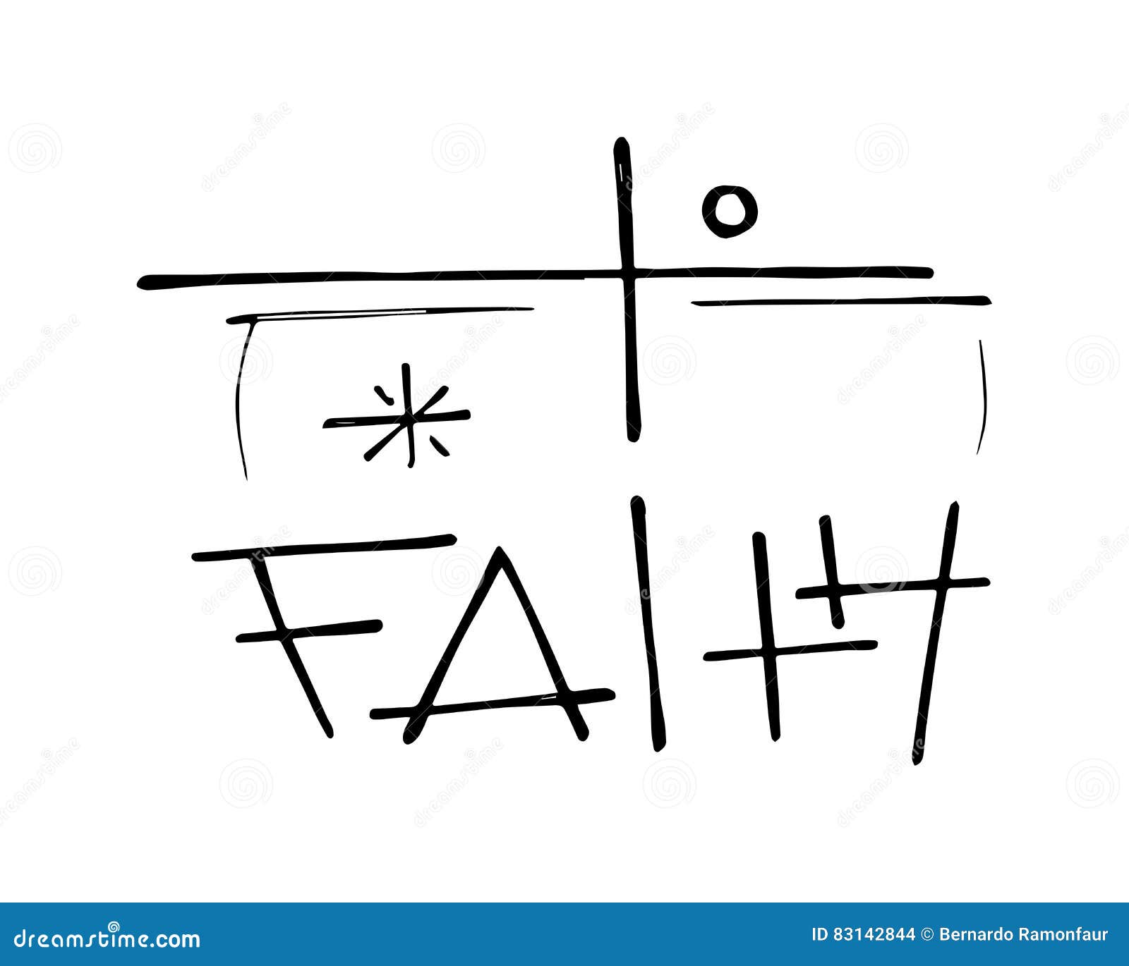 Religious Cross and Faith Concept Stock Vector - Illustration of ...