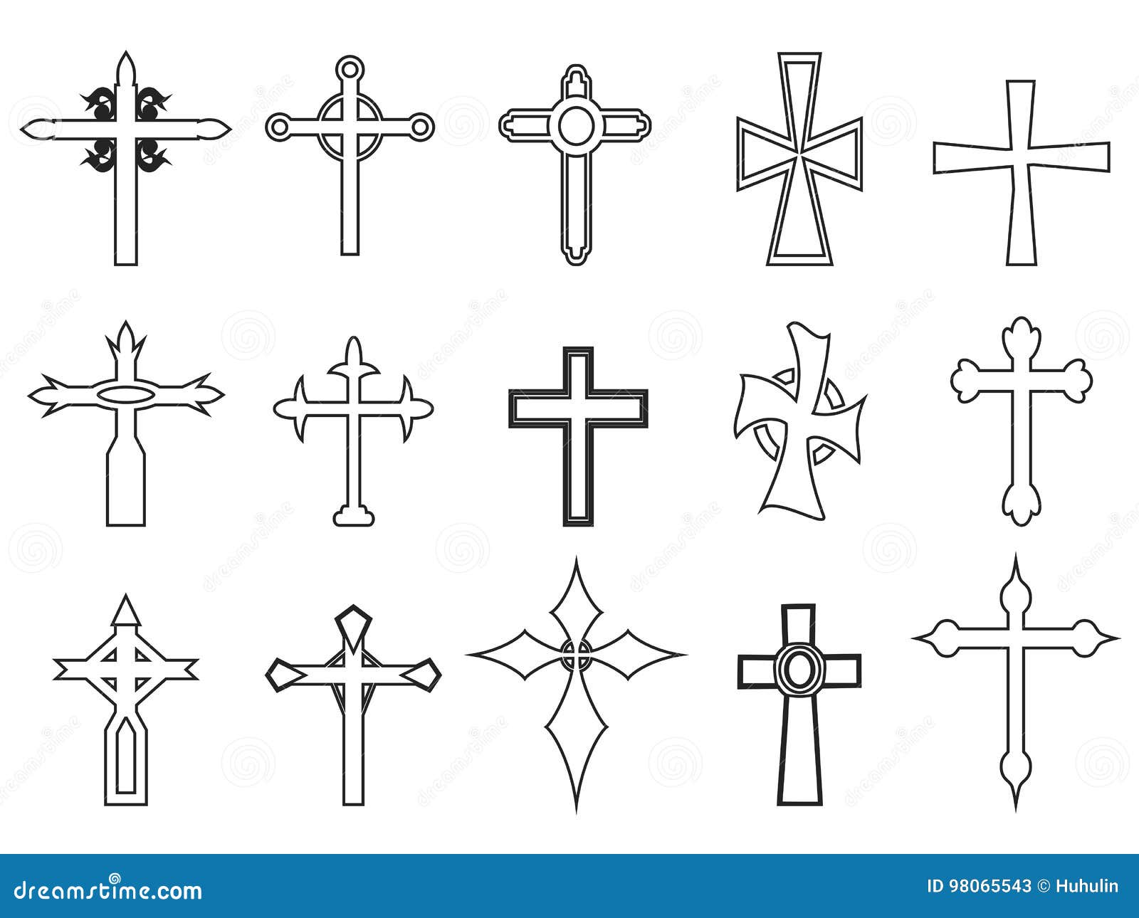 Christian Cross Outline