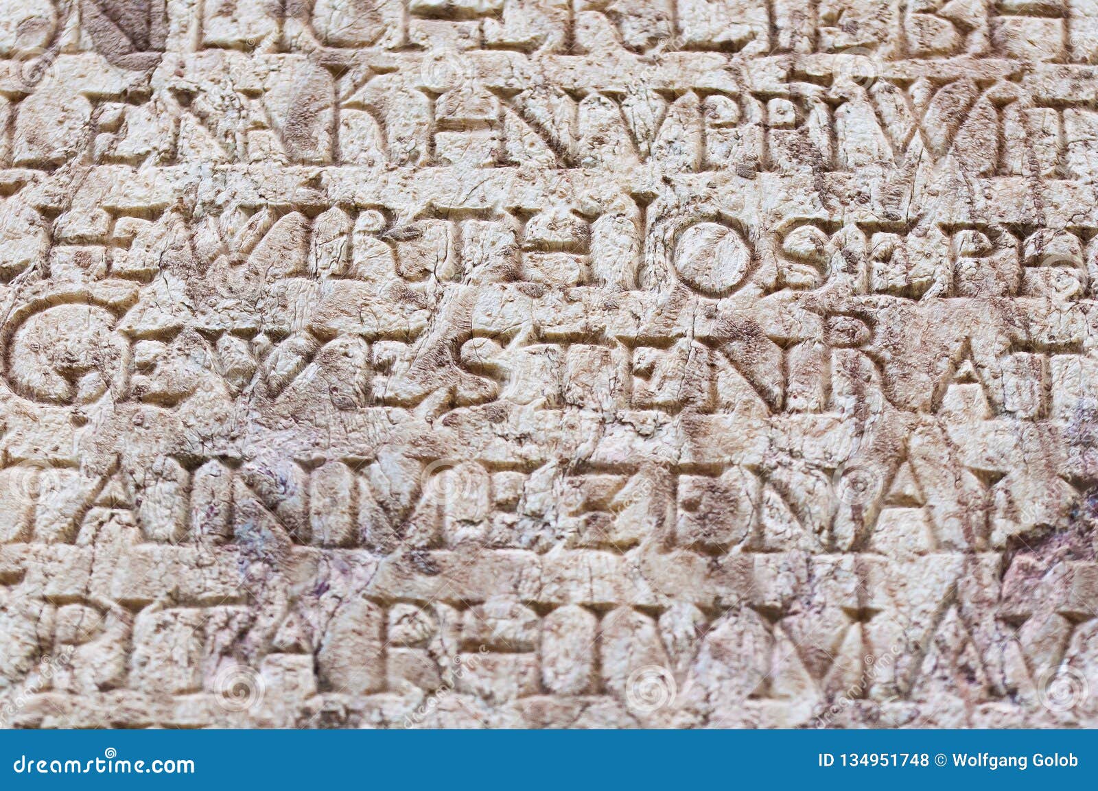 Religious Engraved Letters on Stone Wall Stock Photo - Image of ...