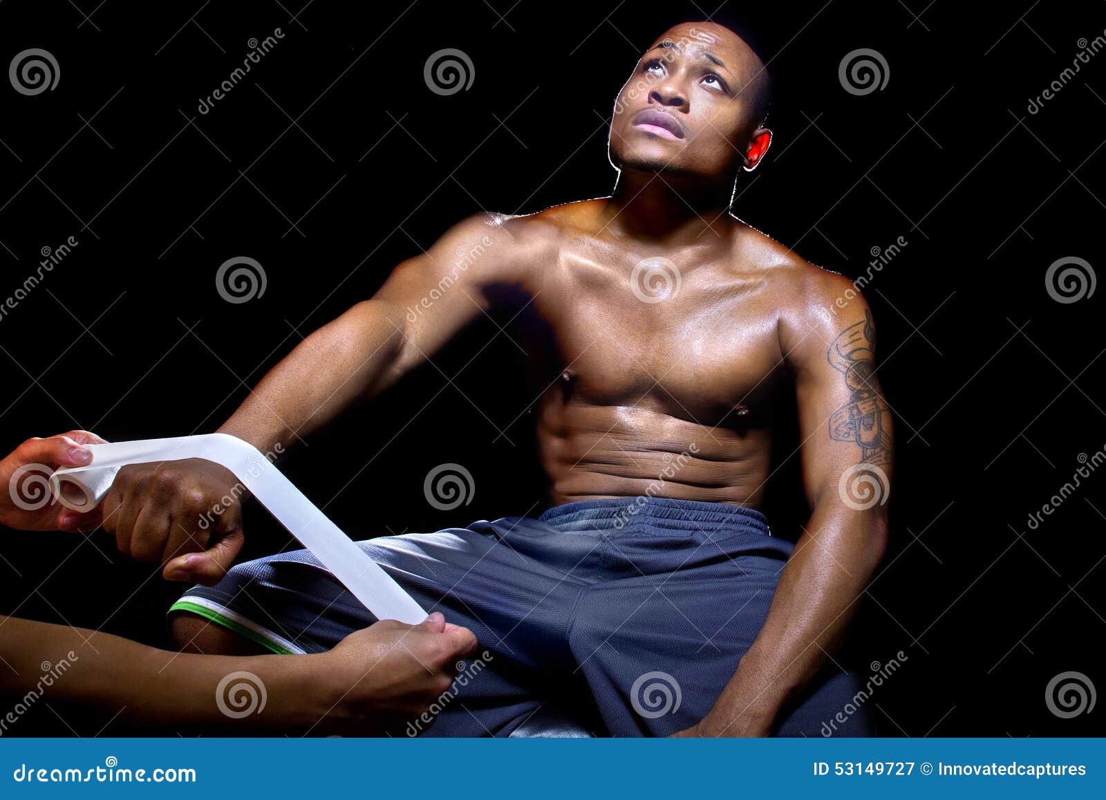 Religious Fighter Praying for Victory or Protection Stock Image - Image ...